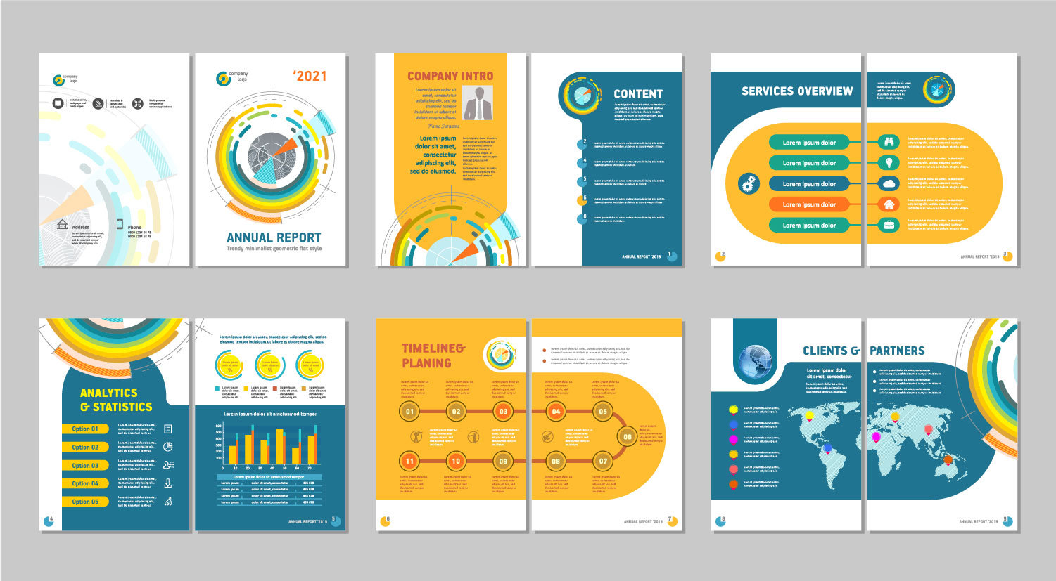 Retro styled circular design booklet set 1249216 Vector Art at Vecteezy Retro styled circular design booklet set 1249216 Vector Art at Vecteezy