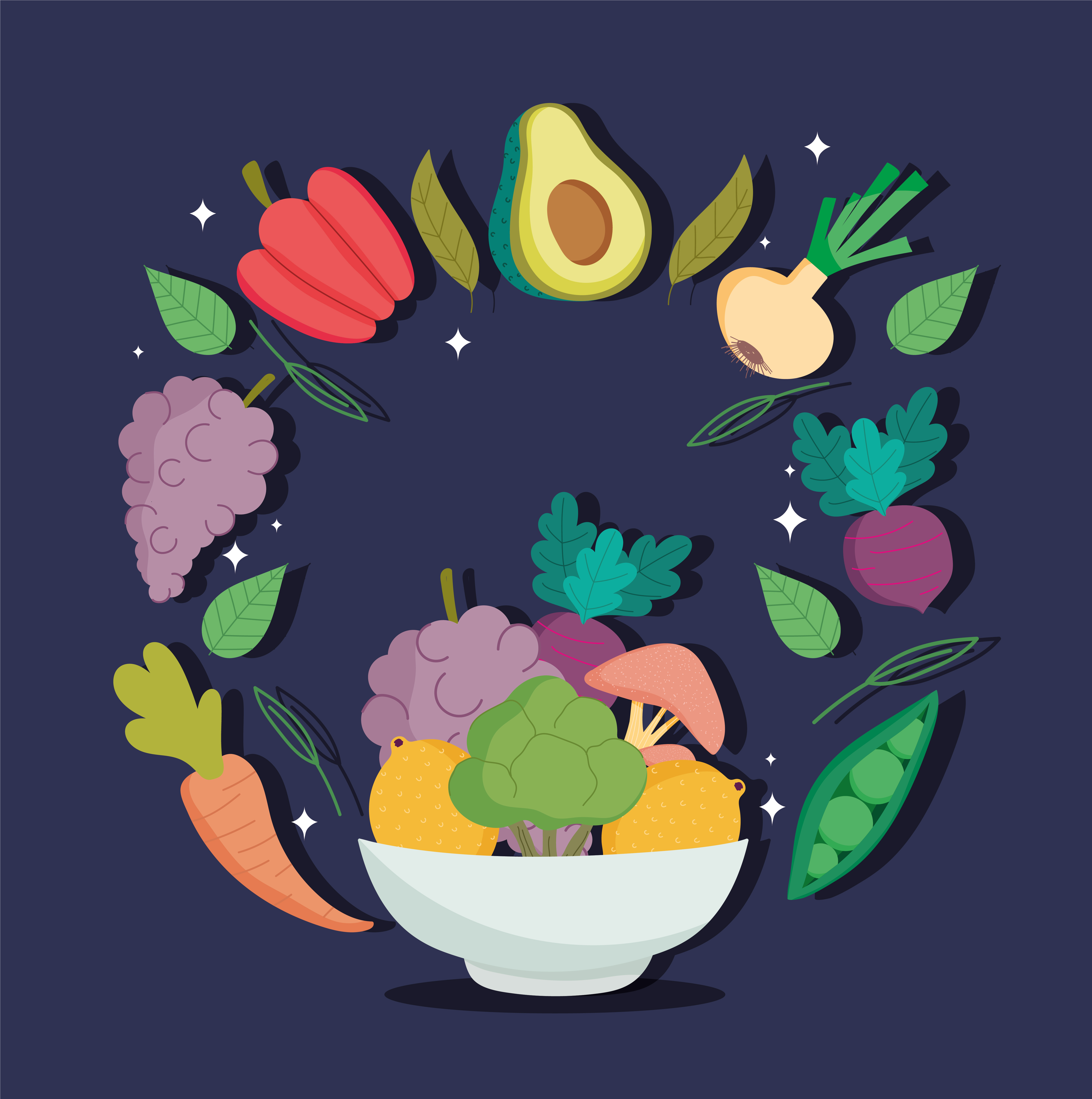 Healthy Diet Vector Art, Icons, and Graphics for Free Download