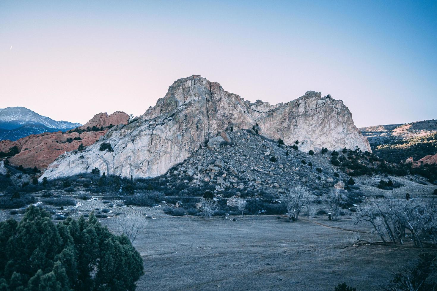 Gray rocky mountain 1249530 Stock Photo at Vecteezy