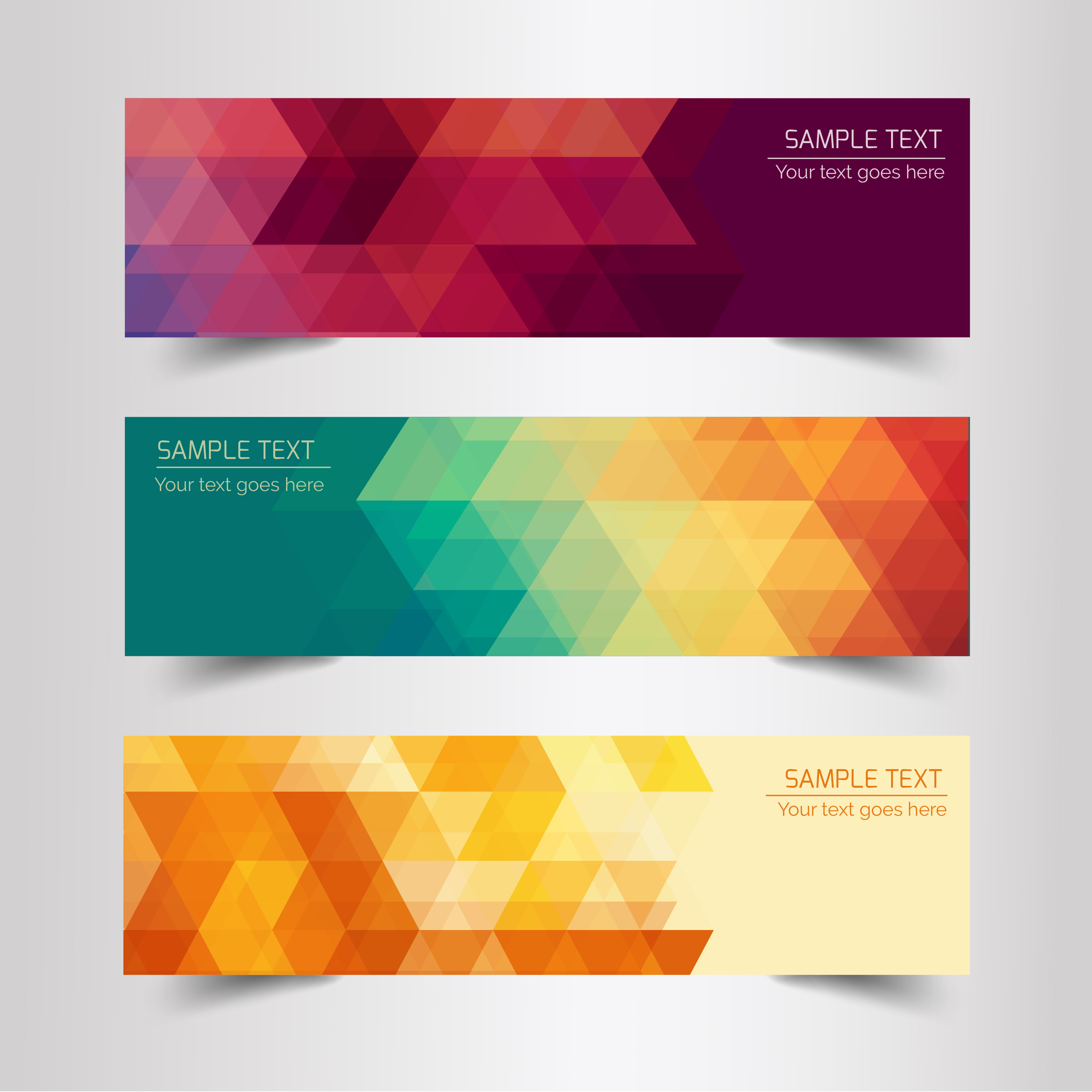 Abstract Geometric Banners - Download Free Vectors, Clipart Graphics & Vector Art