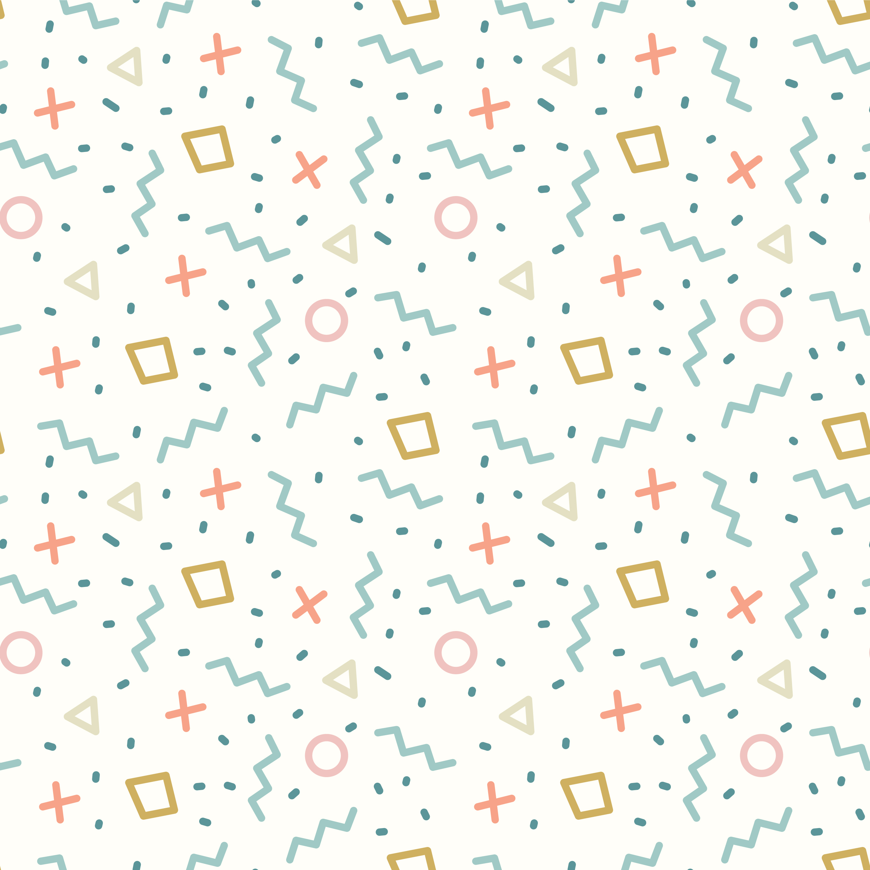 Retro Memphis Geometric Line Shapes Seamless Pattern 1255494 Vector Art ... Retro Memphis Geometric Line Shapes Seamless Pattern 1255494 Vector Art ...