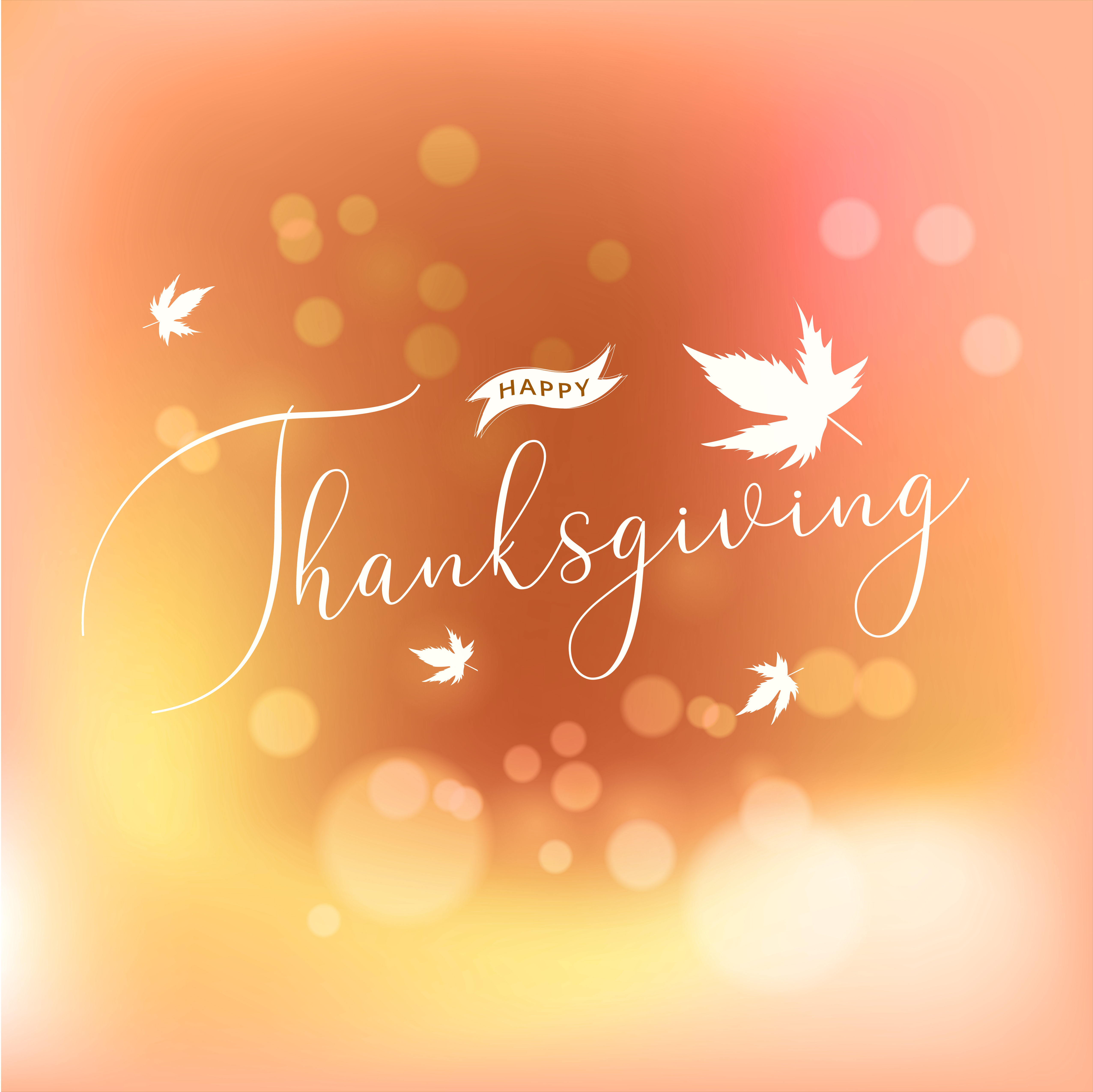 Happy Thanksgiving Calligraphy On Bokeh Effect 1260901 Vector Art At Happy Thanksgiving Calligraphy On Bokeh Effect 1260901 Vector Art At