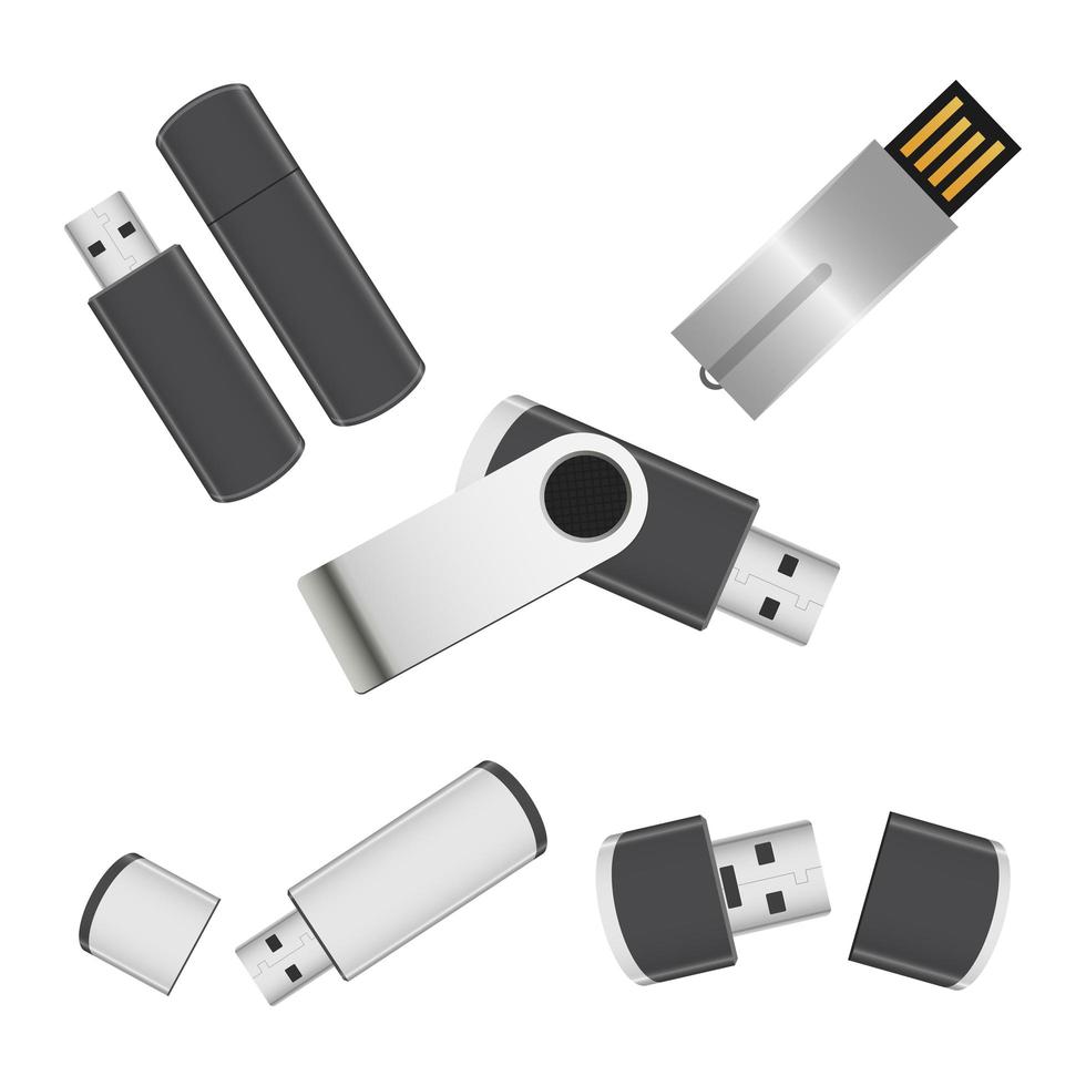 Memory Stick Isolated 1268417 Vector Art At Vecteezy