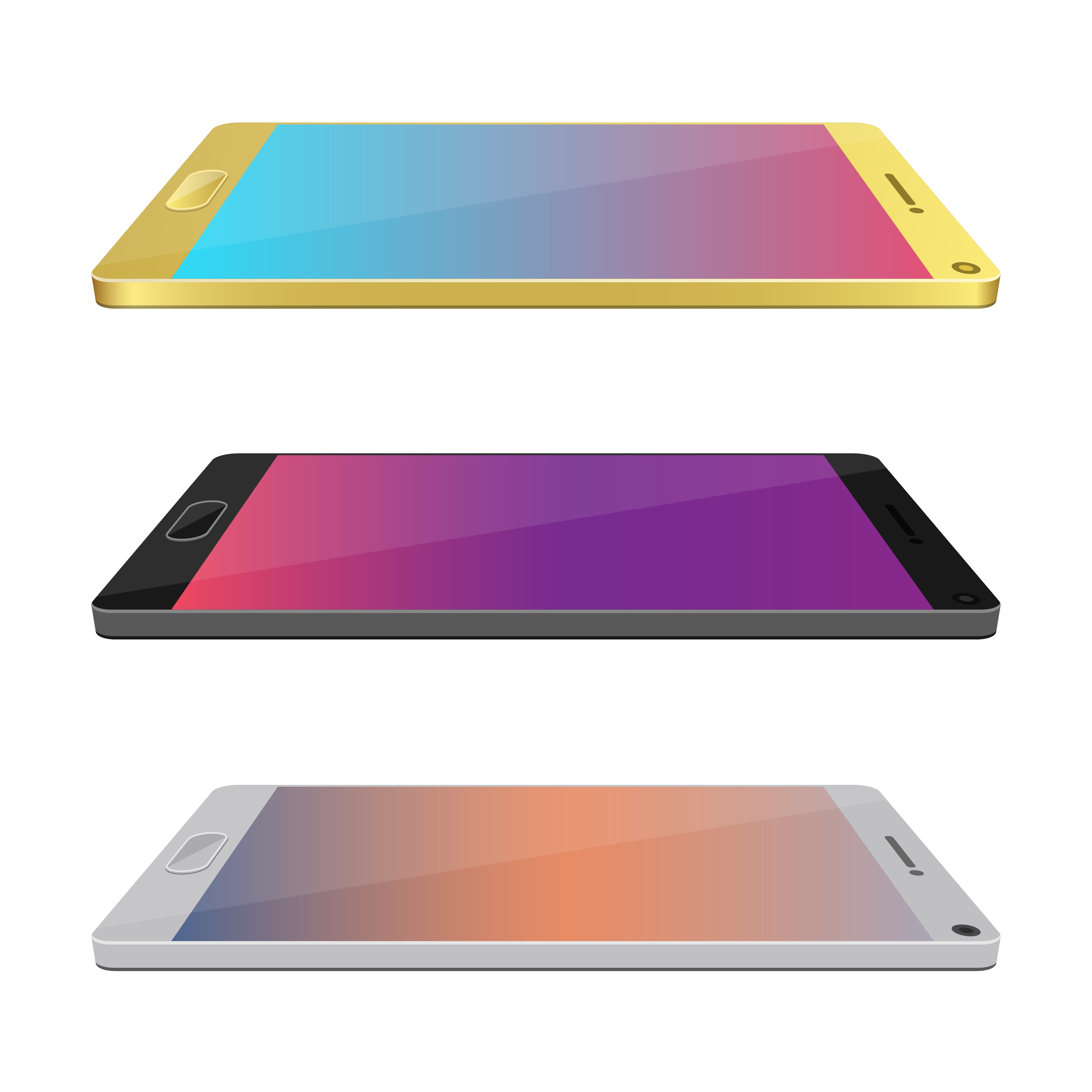 Smartphone devices isolated 1268562 Vector Art at Vecteezy