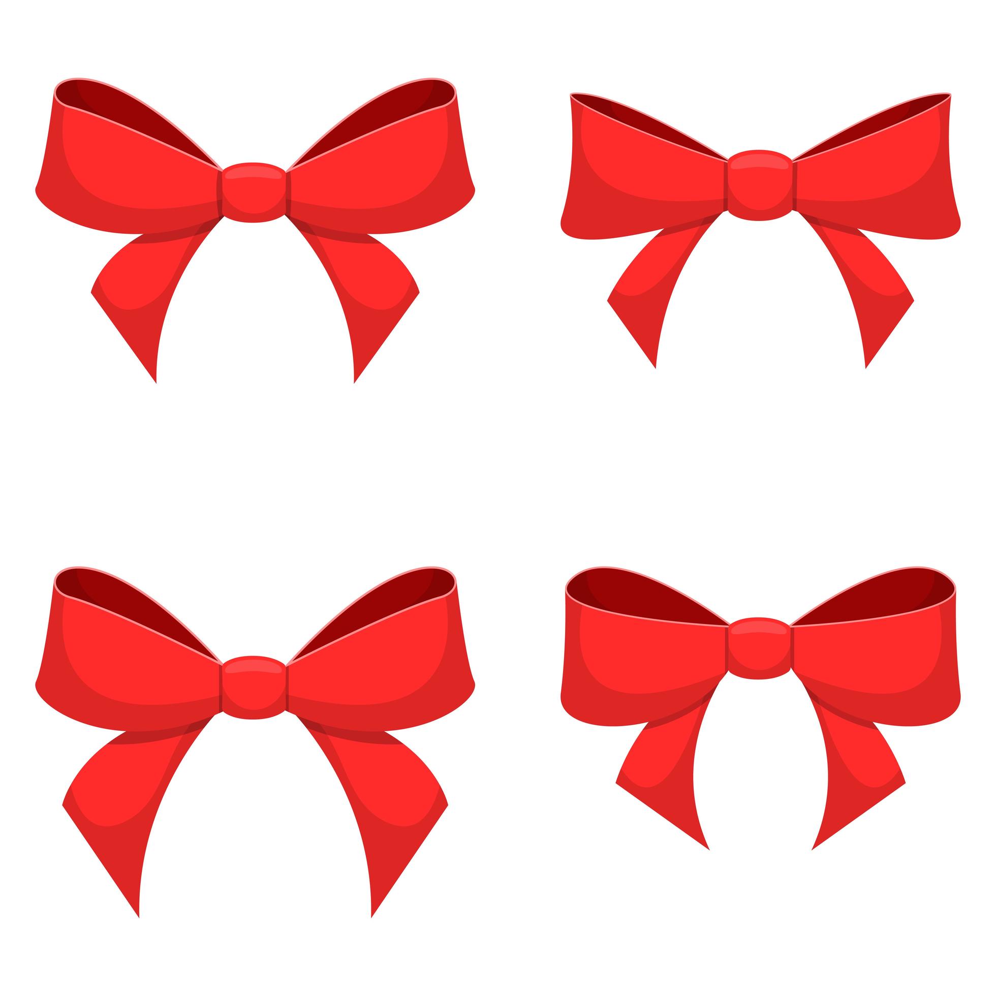 Bow isolated on white 1268678 Vector Art at Vecteezy