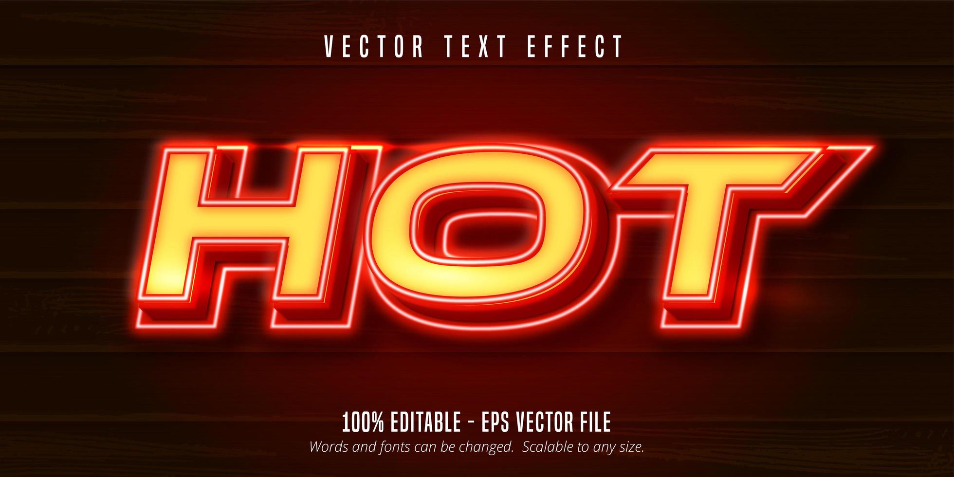 Efecto De Texto Editable Estilo Muy Caliente 1270606 Vector En Vecteezy