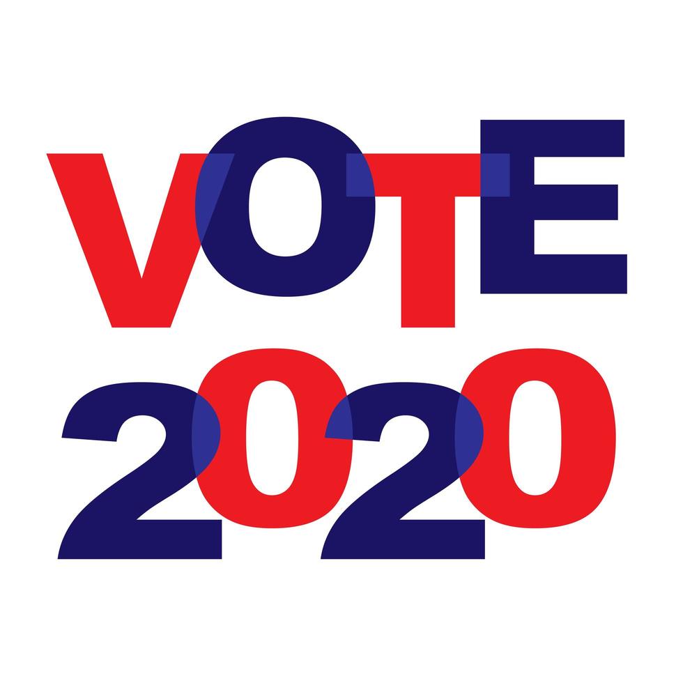 VOTE 2020 blue red overlapping typography 1271766 Vector Art at Vecteezy VOTE 2020 blue red overlapping typography 1271766 Vector Art at Vecteezy