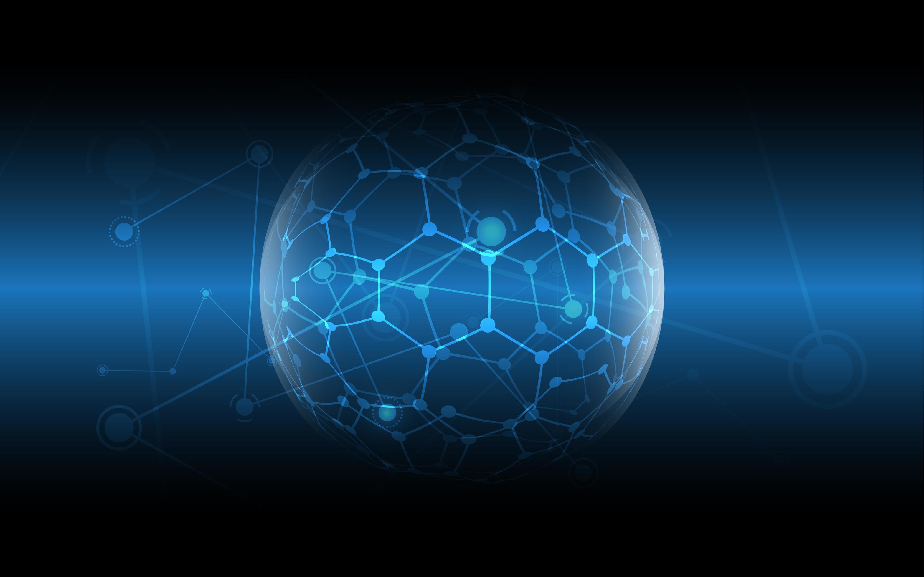 Global Network Connection Technology Background 1308410 Vector Art At