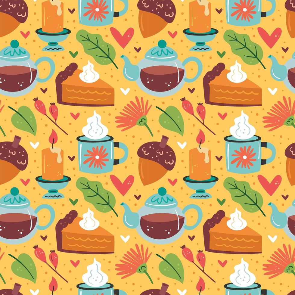 Autumn elements seamless pattern 1313652 Vector Art at Vecteezy Autumn elements seamless pattern 1313652 Vector Art at Vecteezy