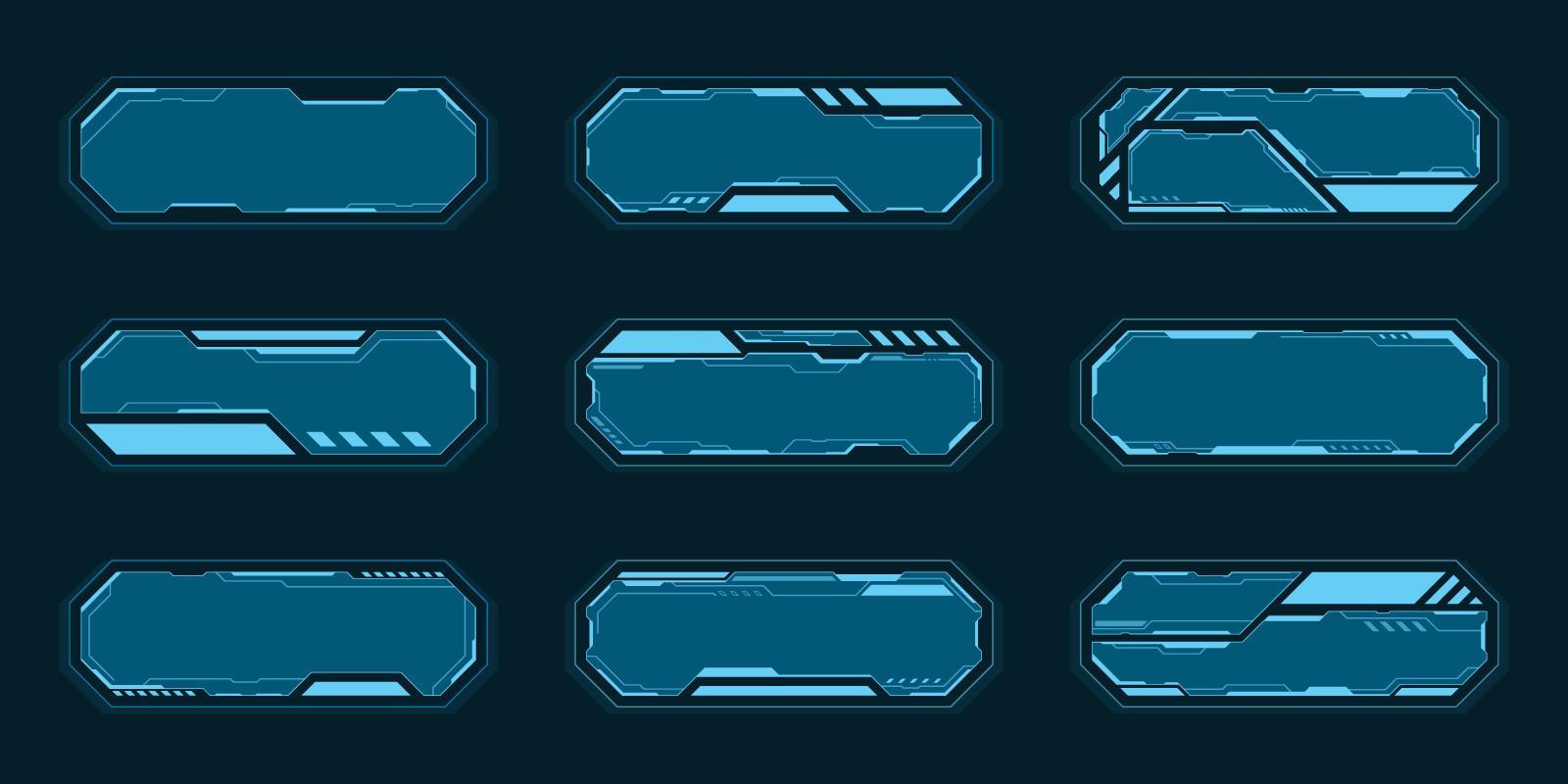 Blue abstract technology frame set 1313710 Vector Art at Vecteezy Blue abstract technology frame set 1313710 Vector Art at Vecteezy