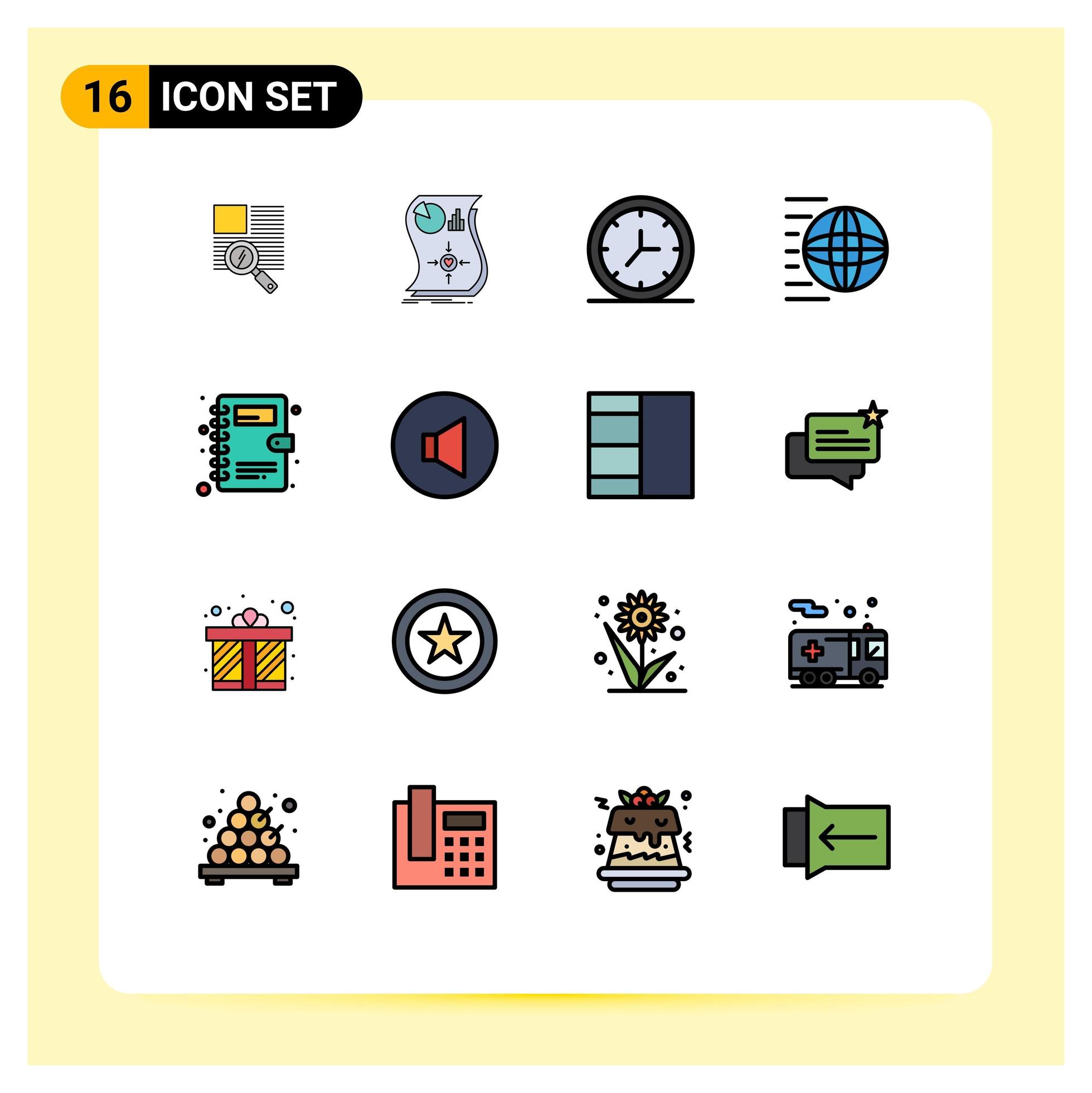 Various line and fill icon set 1339514 Vector Art at Vecteezy