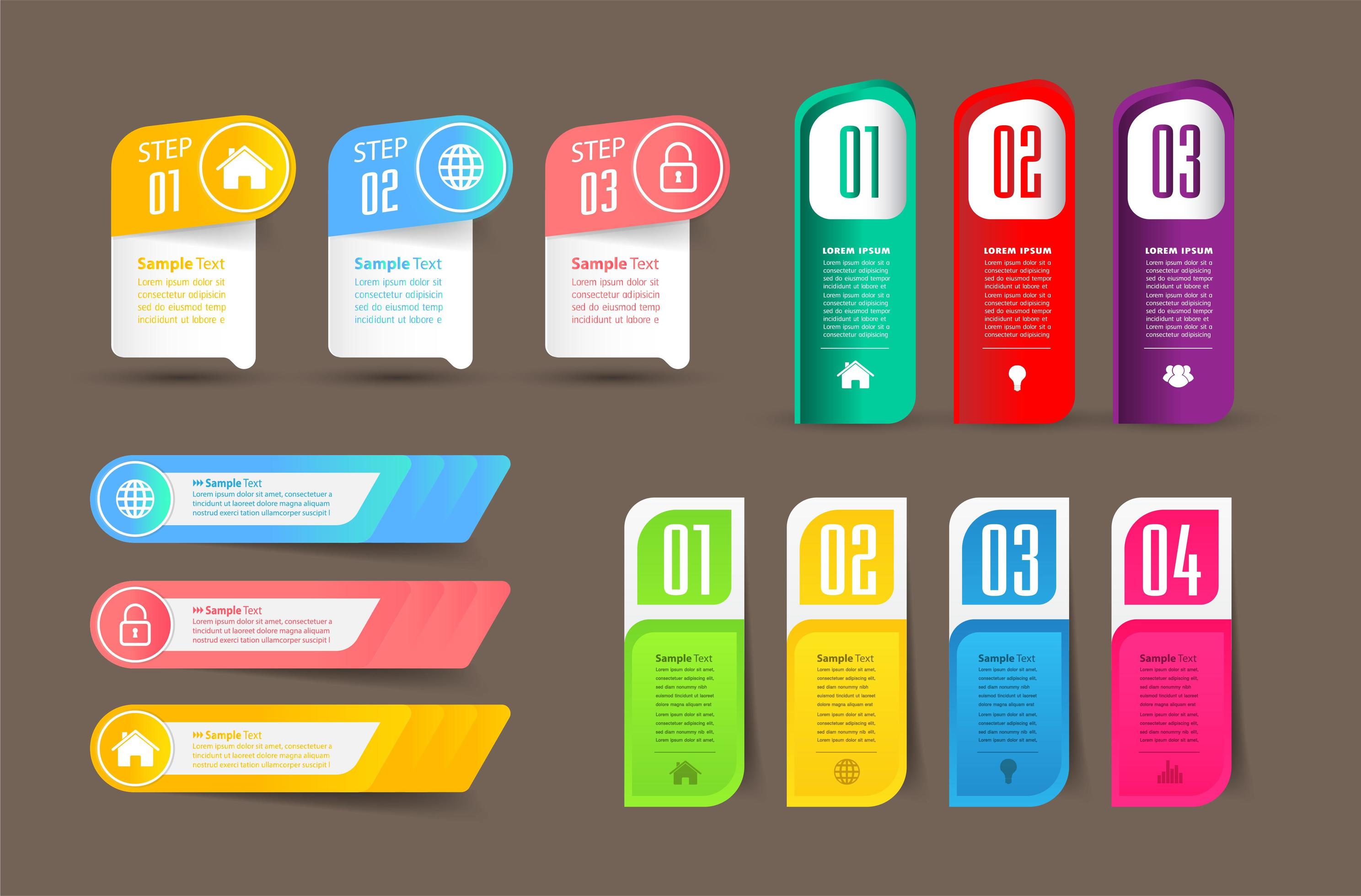 Modern text box template set 1340032 Vector Art at Vecteezy