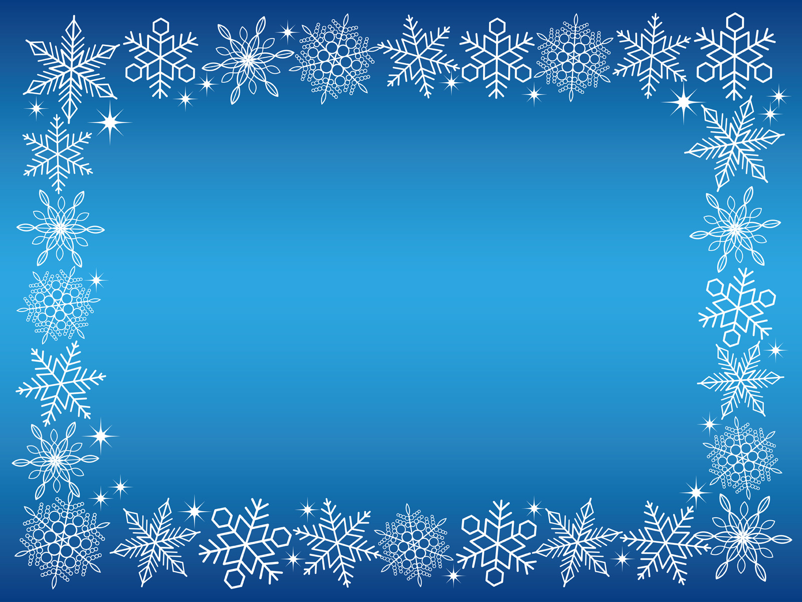 Snowflake Frame Vector