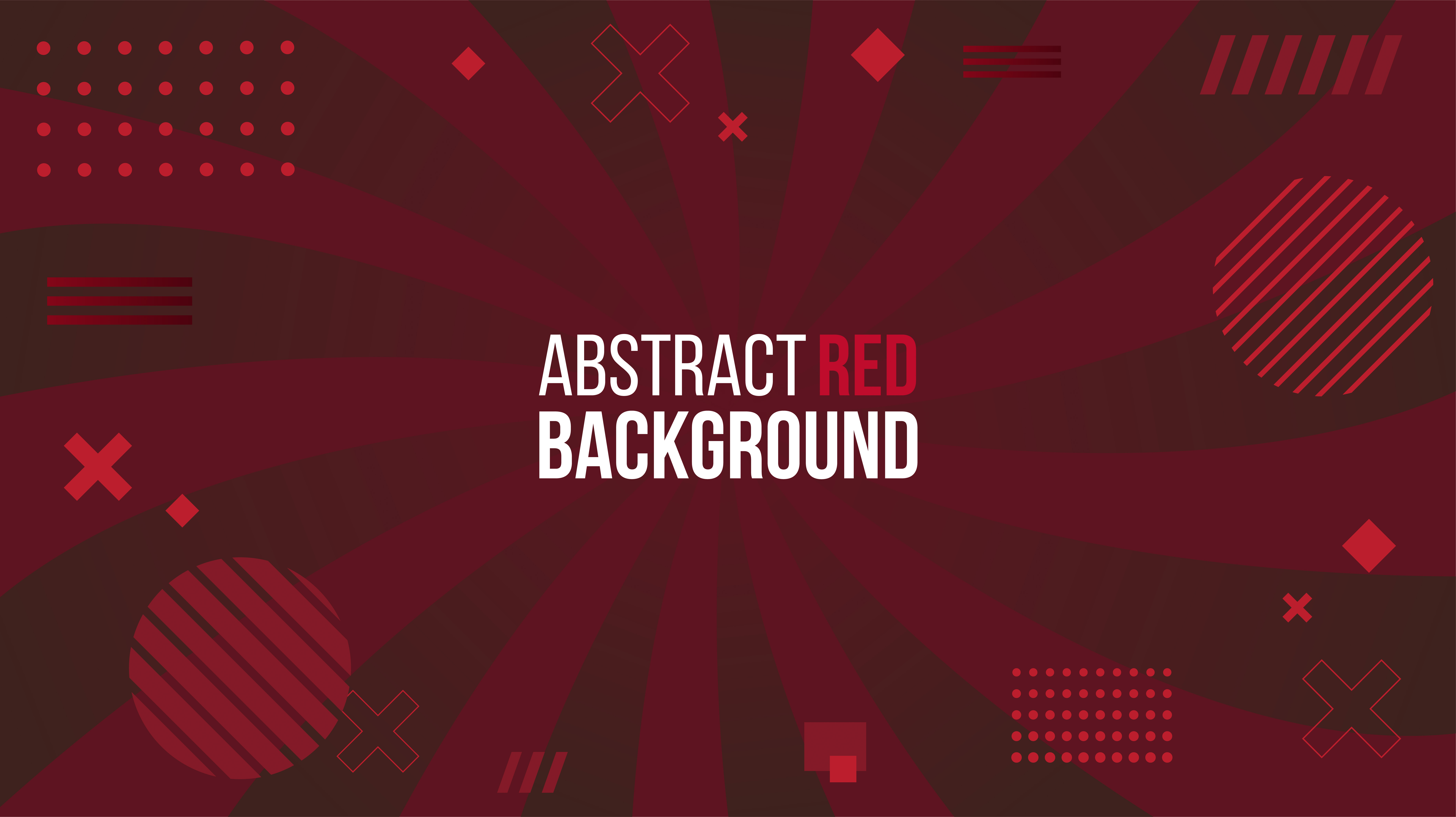 Abstract red background with geometric shapes 1361687 Vector Art at ...