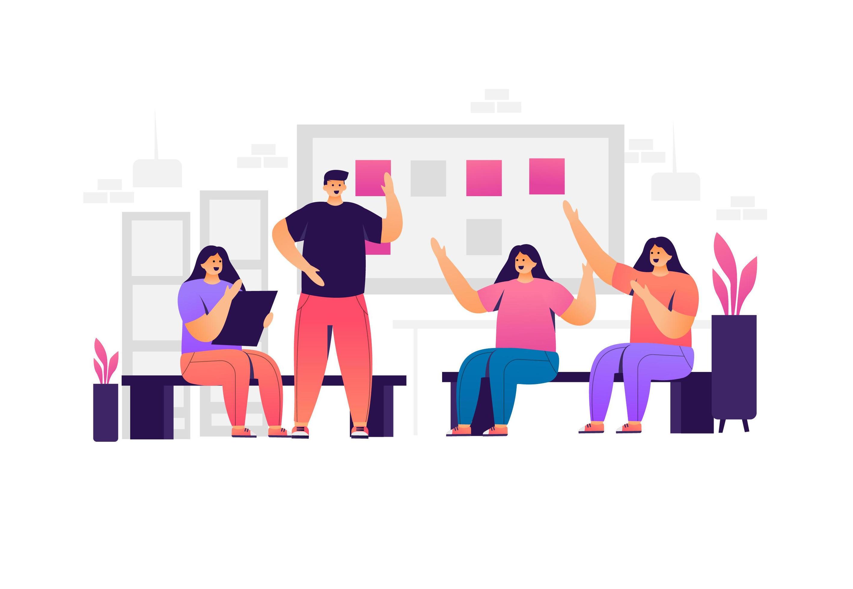 Business teamwork marketing strategy concept 1384292 Vector Art at Vecteezy