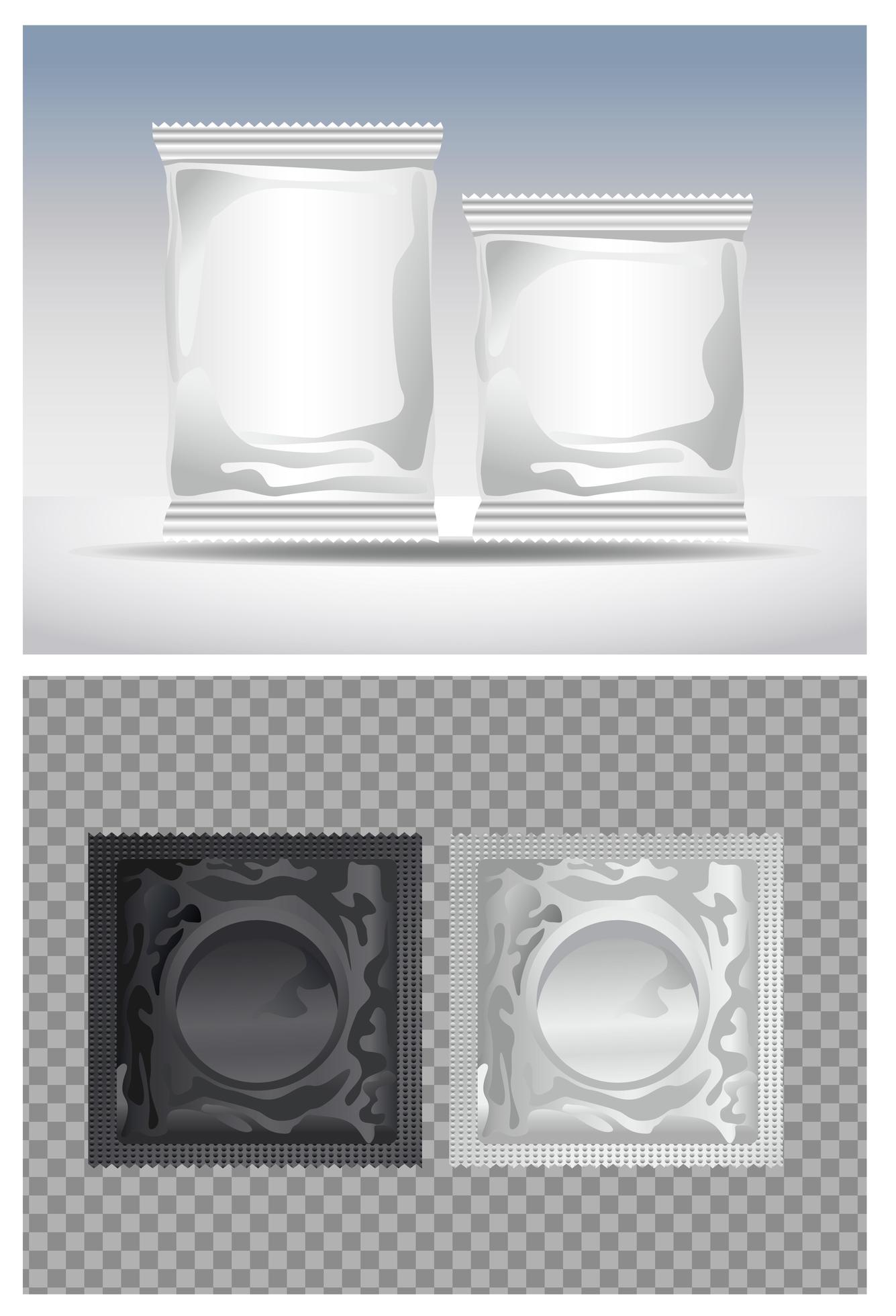 Condom Contraceptive And Bags Products 1386238 Vector Art At Vecteezy