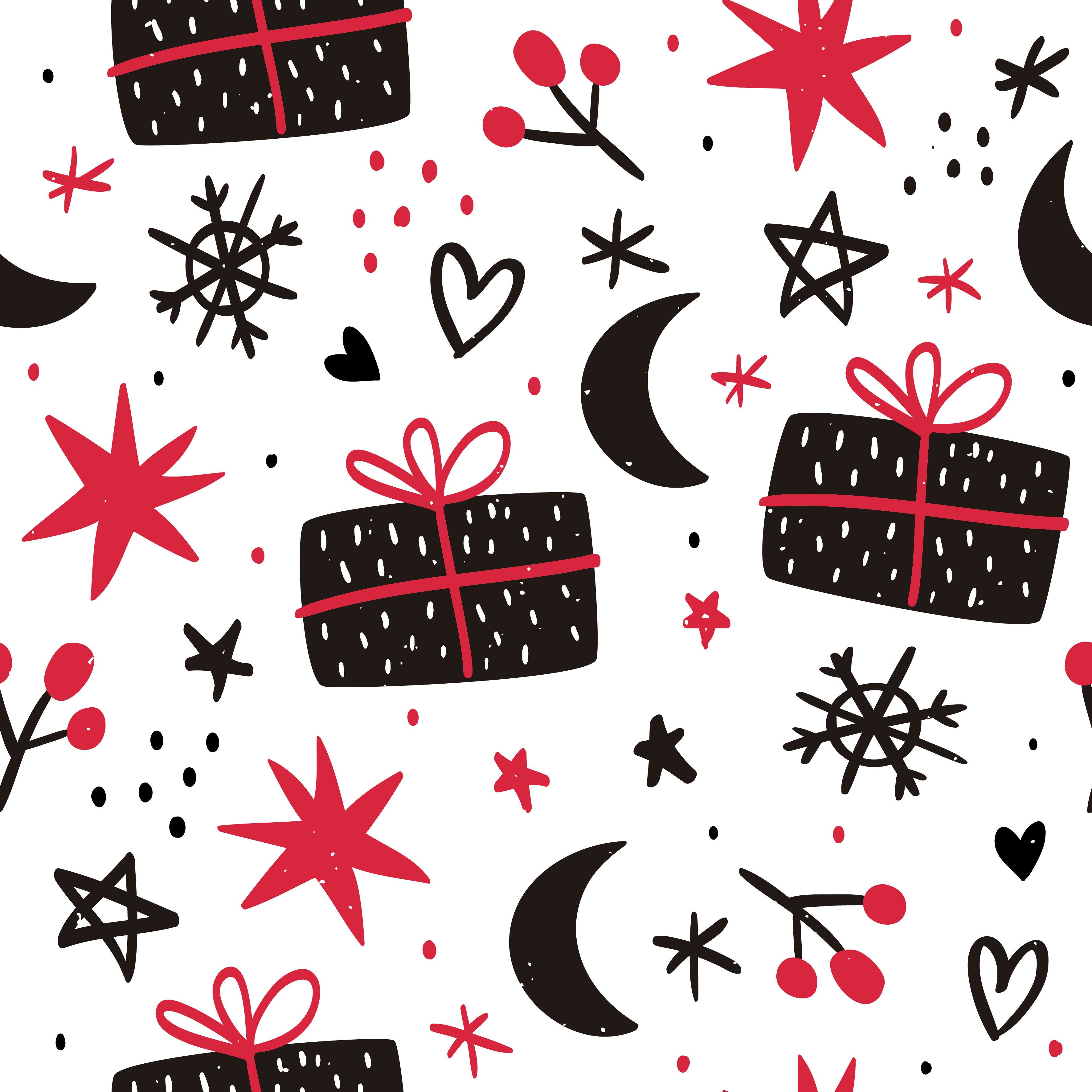 Christmas Seamless Vector Art, Icons, and Graphics for Free Download