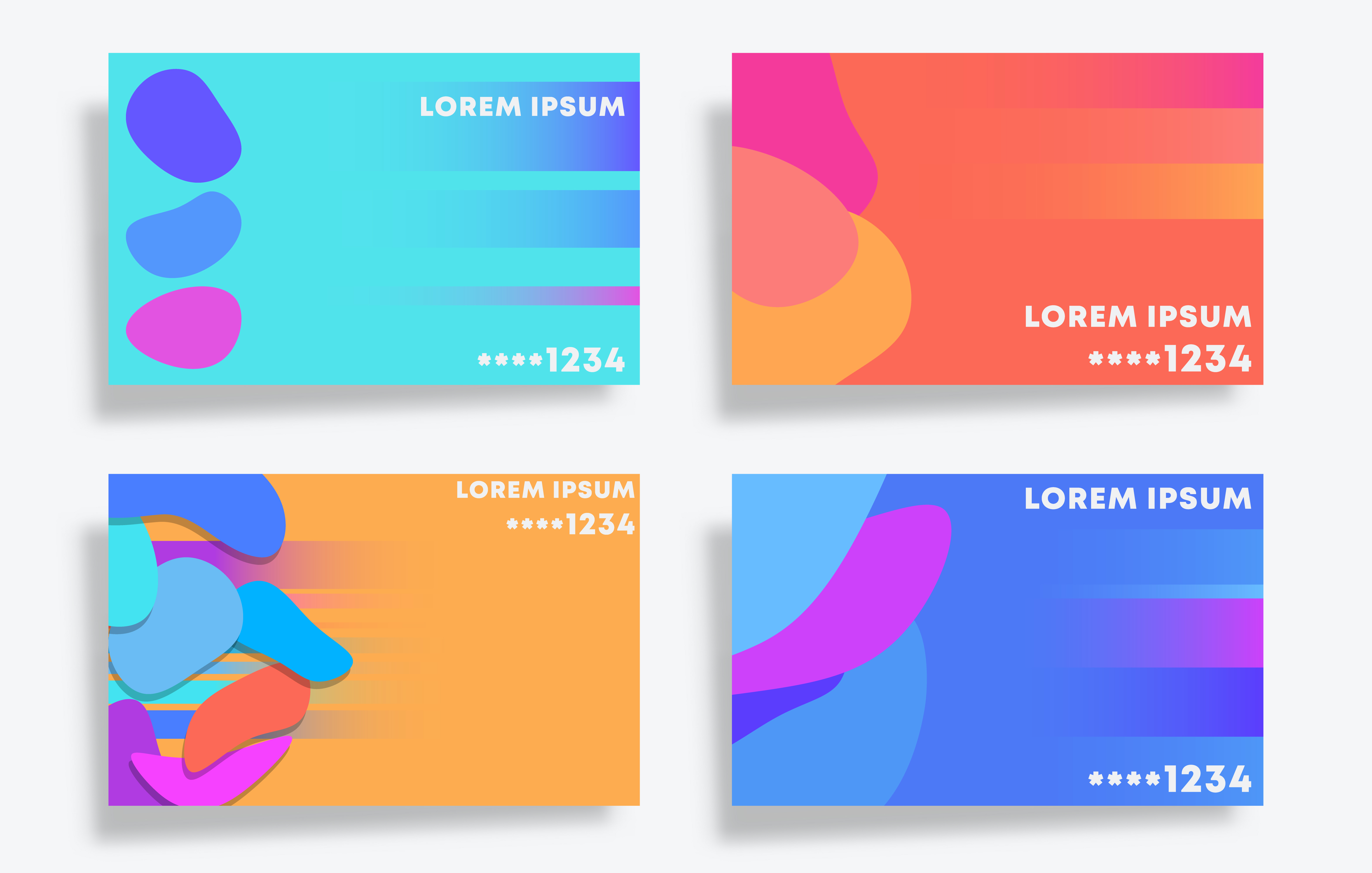 Blob pattern design set 1401965 Vector Art at Vecteezy