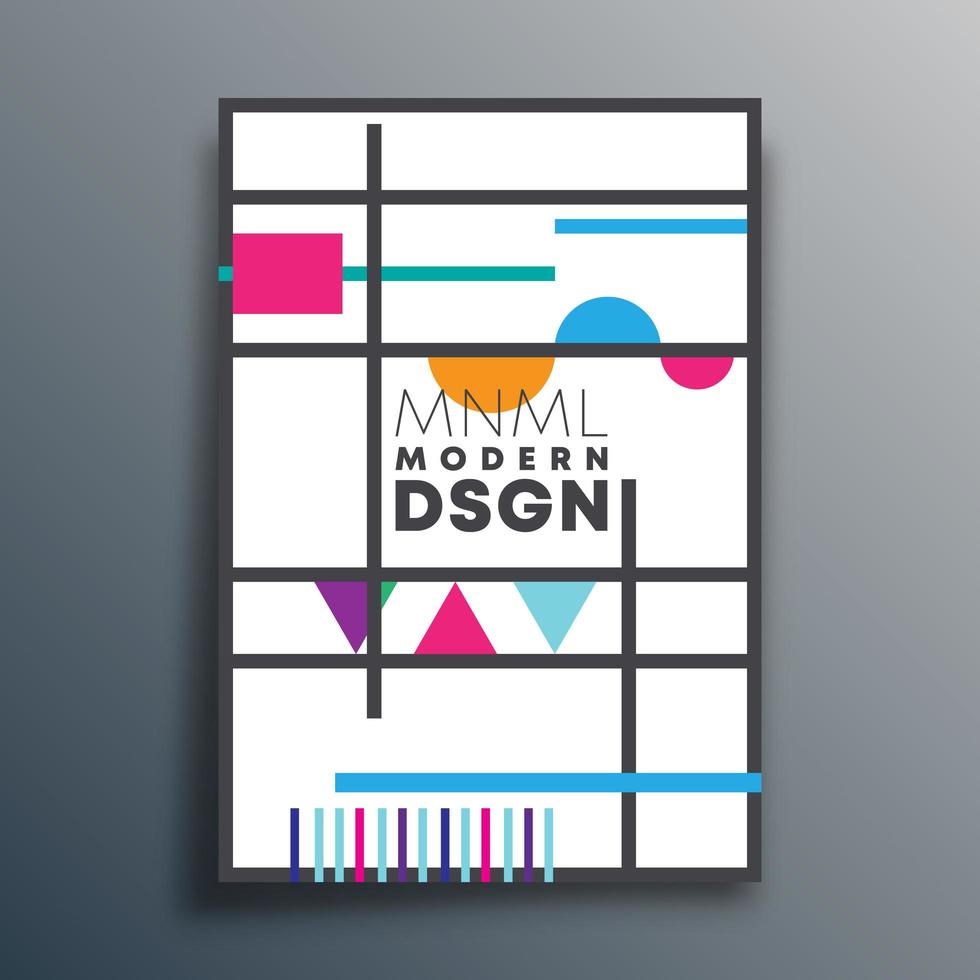 Modern design with geometric shapes 1401968 Vector Art at Vecteezy