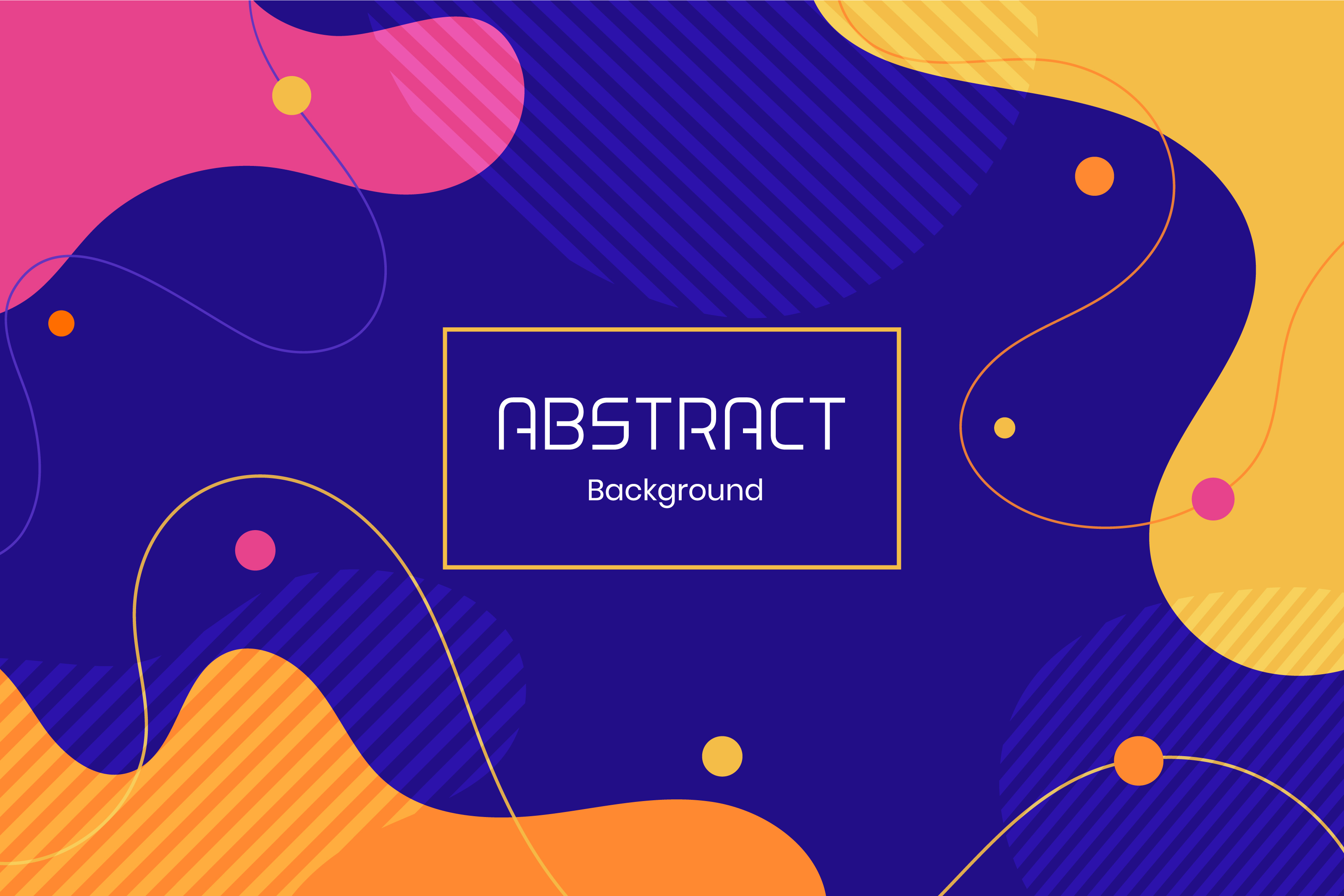 Flat Colorful Dynamic Fluid Shapes Abstract Background 1406007 Vector