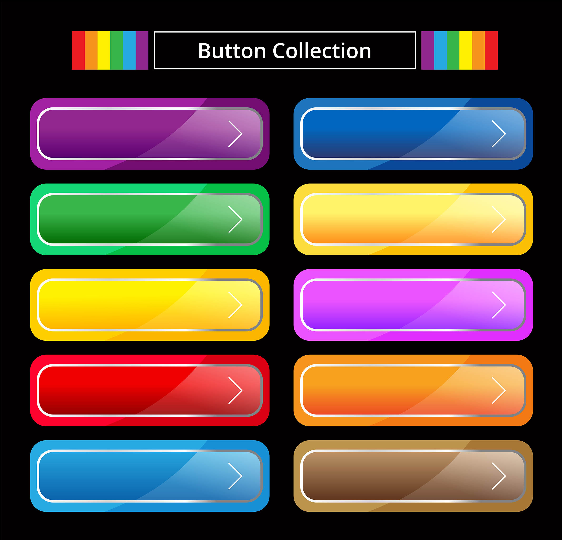 Glossy colorful button set 1409549 Vector Art at Vecteezy Glossy colorful button set 1409549 Vector Art at Vecteezy