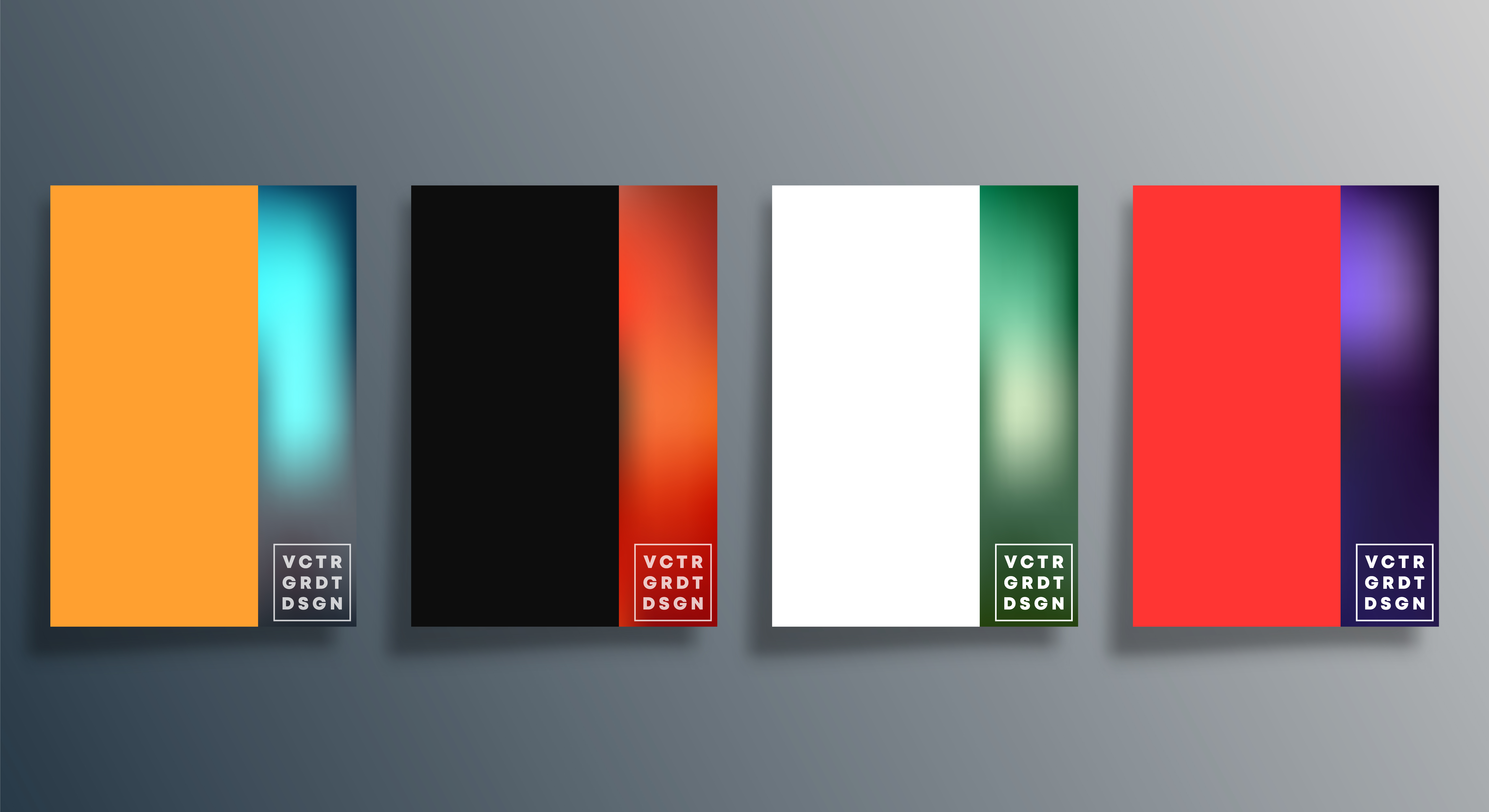 Set of abstract gradient design 1411962 Vector Art at Vecteezy