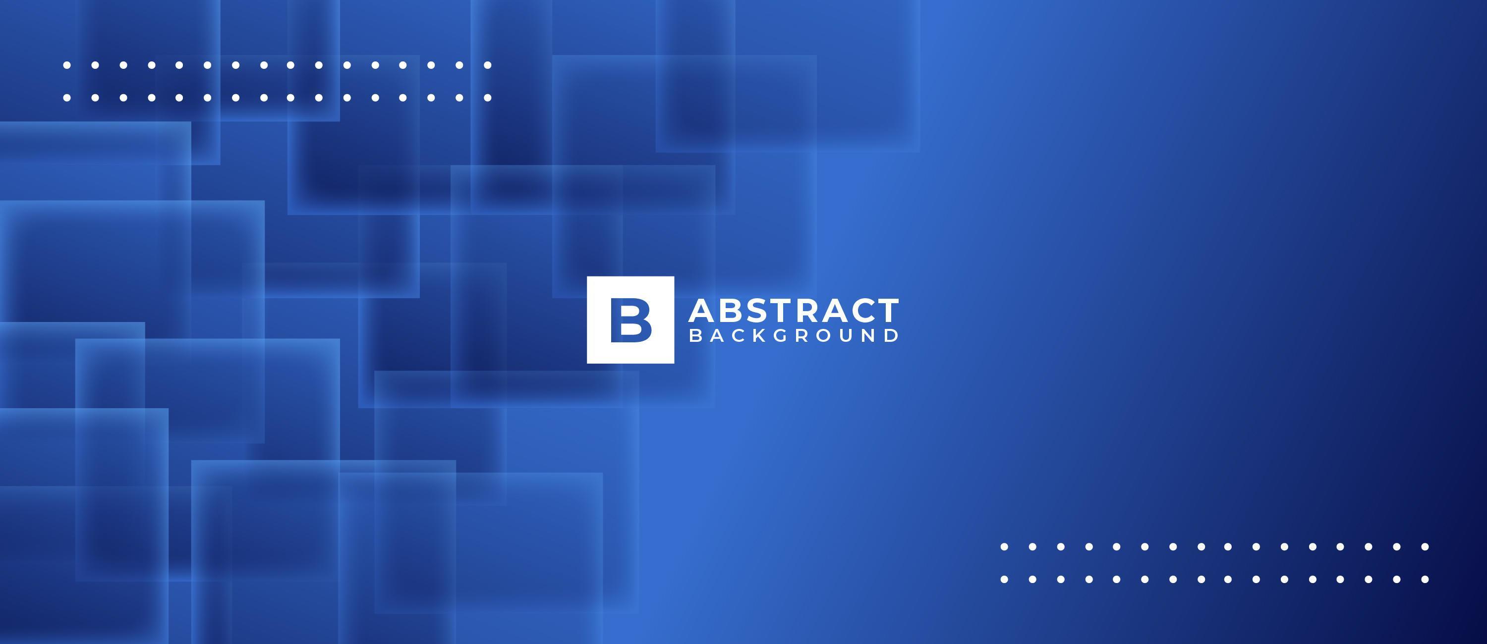 Blue Overlapping Square Shape Abstract Background 1417804 Vector Art at ...