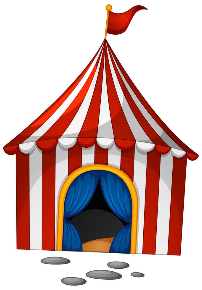 Circo En Estilo De Dibujos Animados Sobre Fondo Blanco 1418580 Vector En Vecteezy