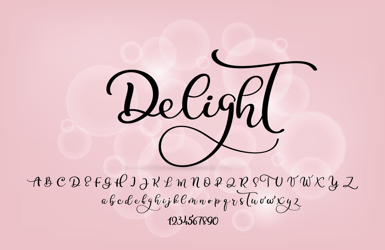 Handwritten Brush Style Modern Calligraphy Cursive Font 1427227 Vector