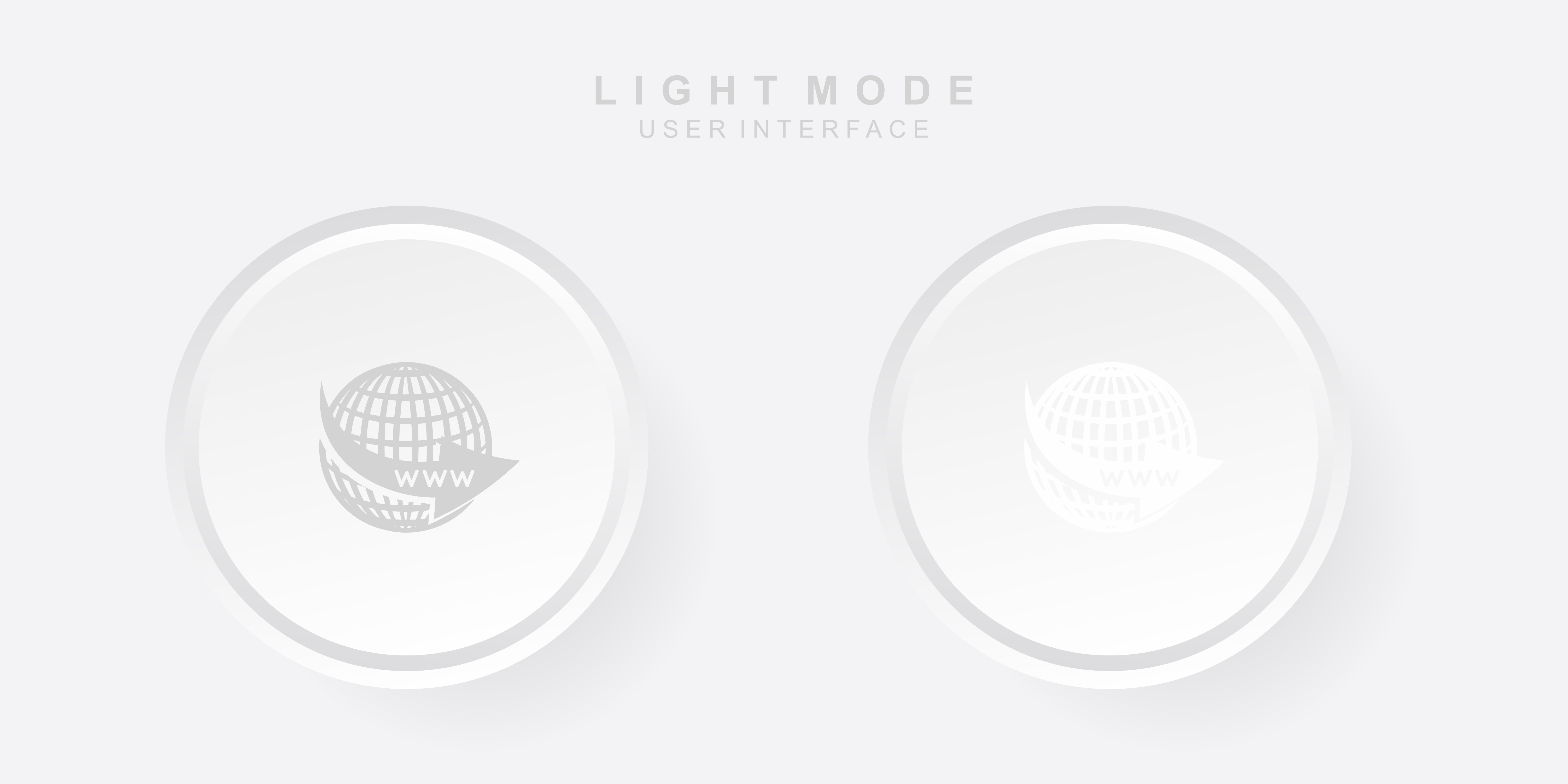 Simple Creative Website User Interface In Light Neumorphism Design