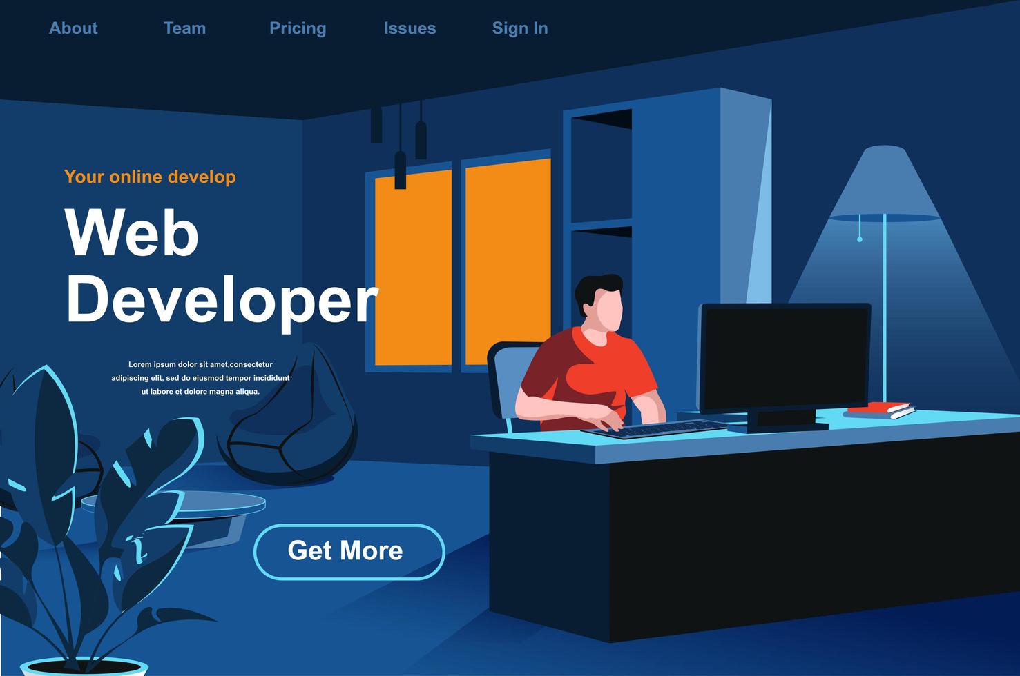 Web development isometric landing page 1434261 Vector Art at Vecteezy Web development isometric landing page 1434261 Vector Art at Vecteezy