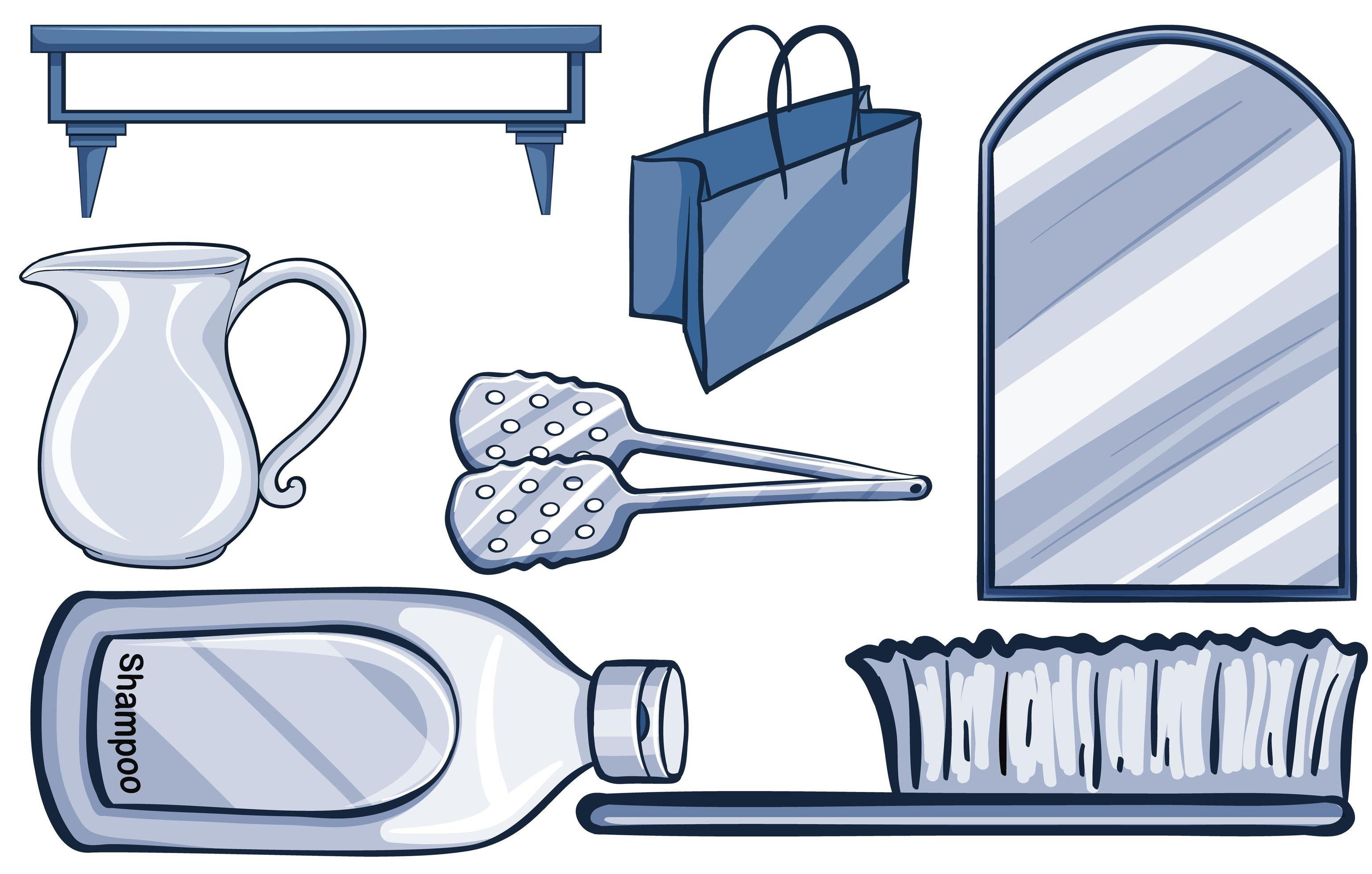 Isolated Household Items In Blue 1437180 Vector Art At Vecteezy isolated-household-items-in-blue-1437180-vector-art-at-vecteezy