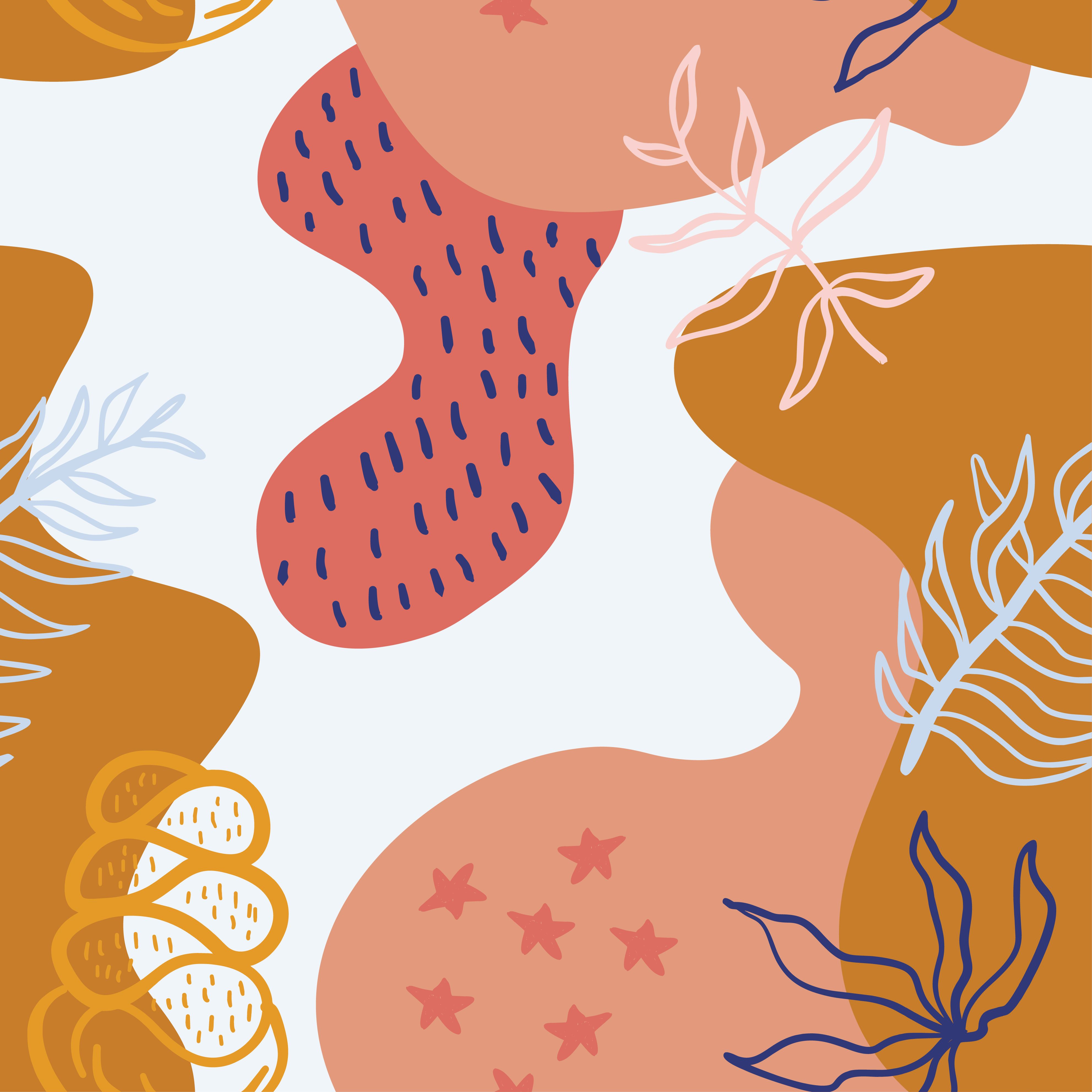 Abstract floral seamless pattern. 1518386 Vector Art at Vecteezy