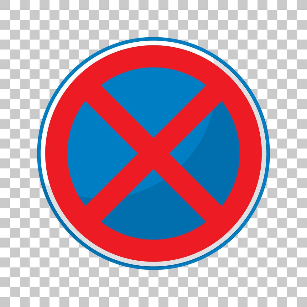 No stopping sign isolated on transparent background 1541245 Vector Art ...