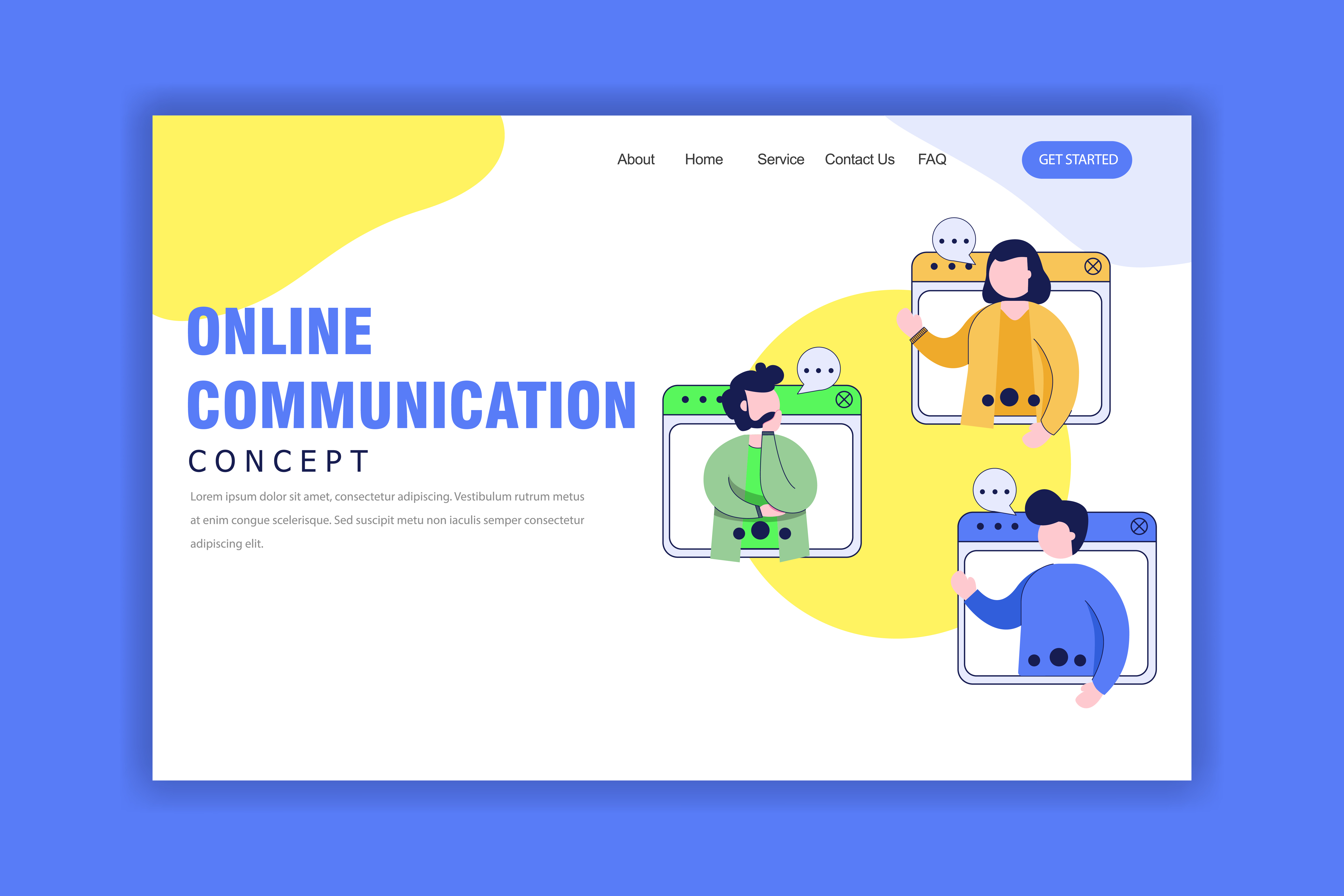 Flat Design Concept Of Online Communication 1634812 Vector Art At Vecteezy flat-design-concept-of-online-communication-1634812-vector-art-at-vecteezy