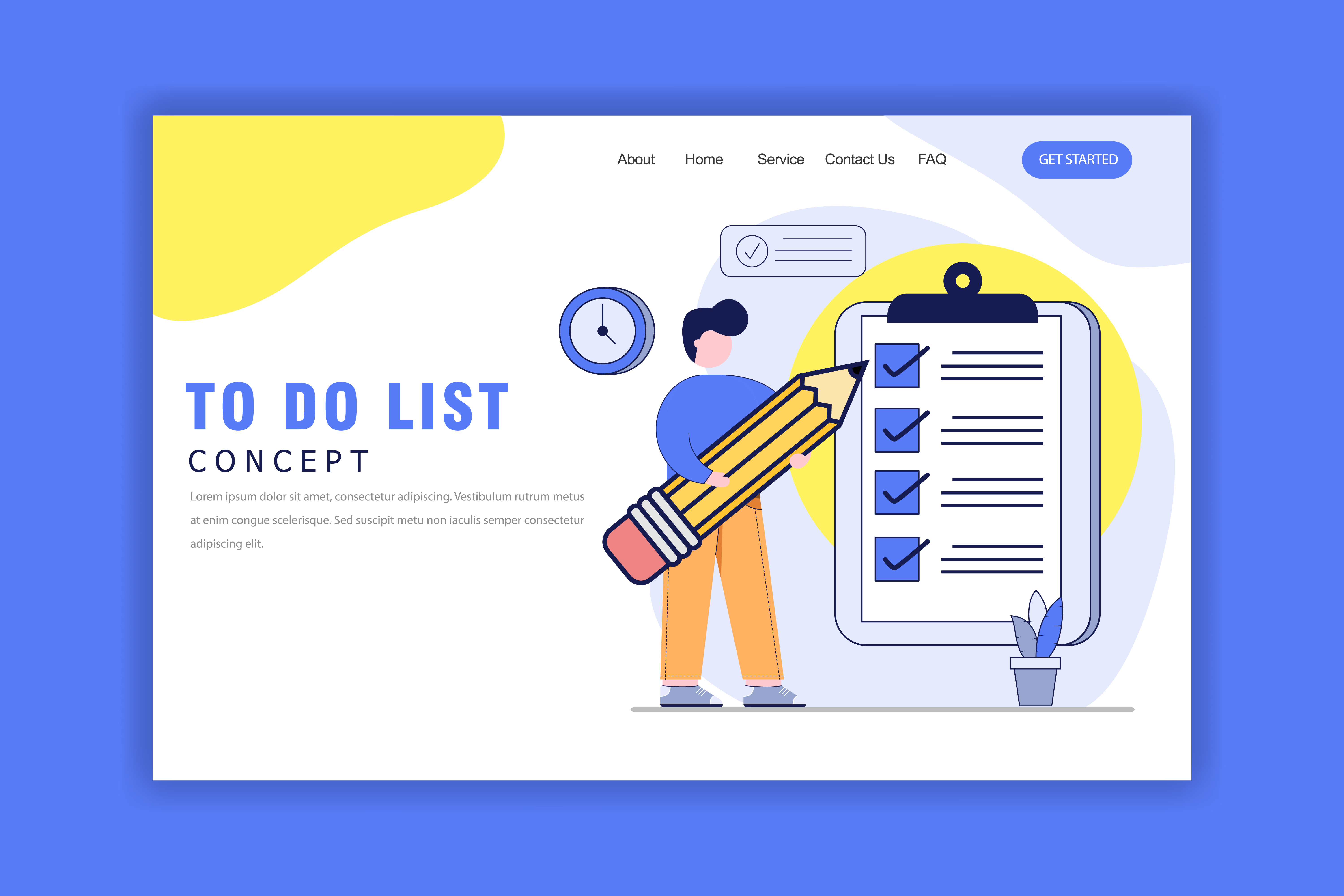 Flat Design Concept of To Do List 1634868 Vector Art at Vecteezy