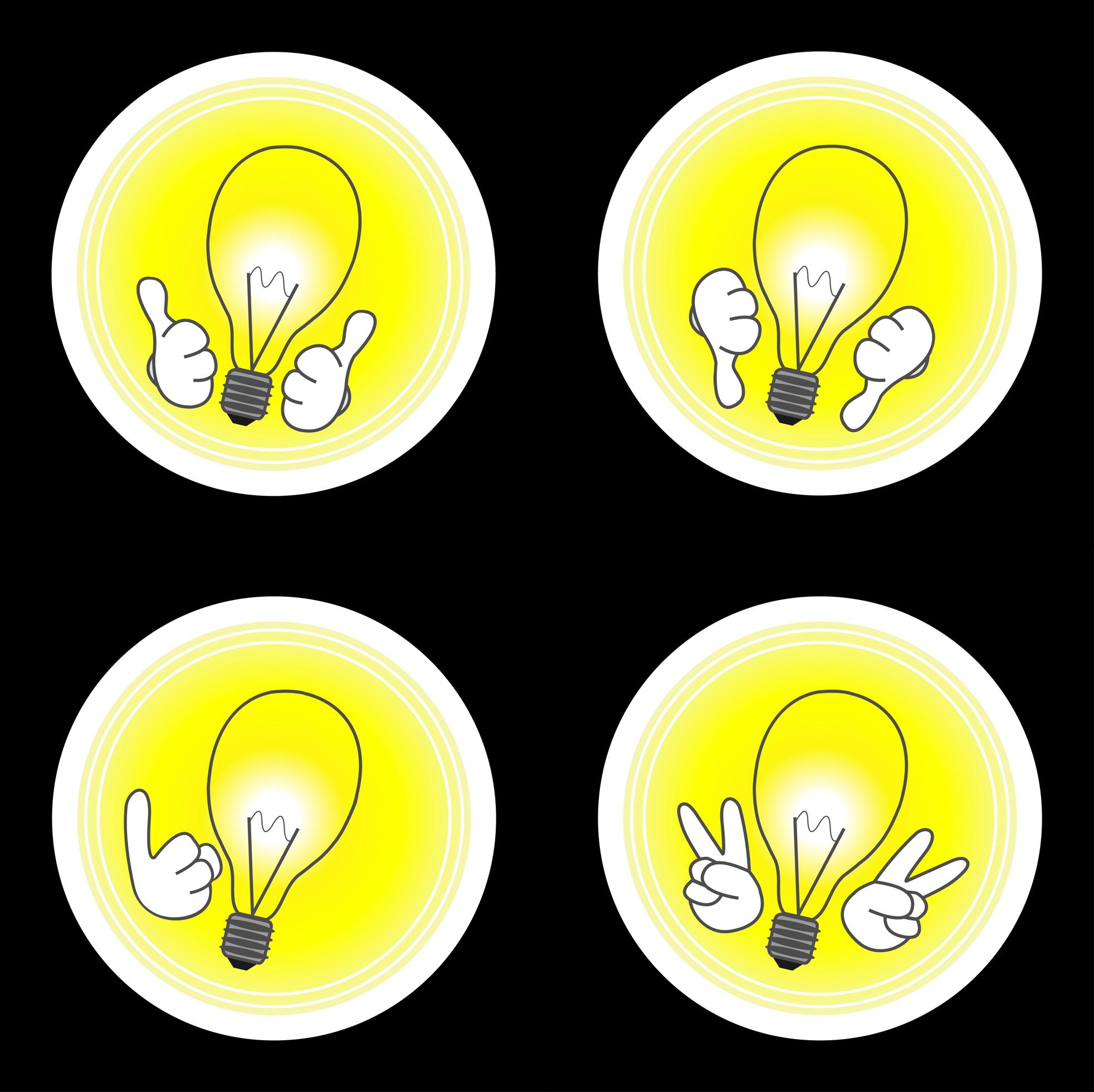 Idea Icons Set 1638721 Vector Art At Vecteezy