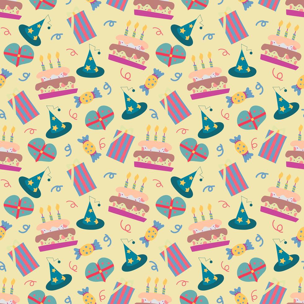 Happy Birthday seamless pattern 1643900 Vector Art at Vecteezy Happy Birthday seamless pattern 1643900 Vector Art at Vecteezy