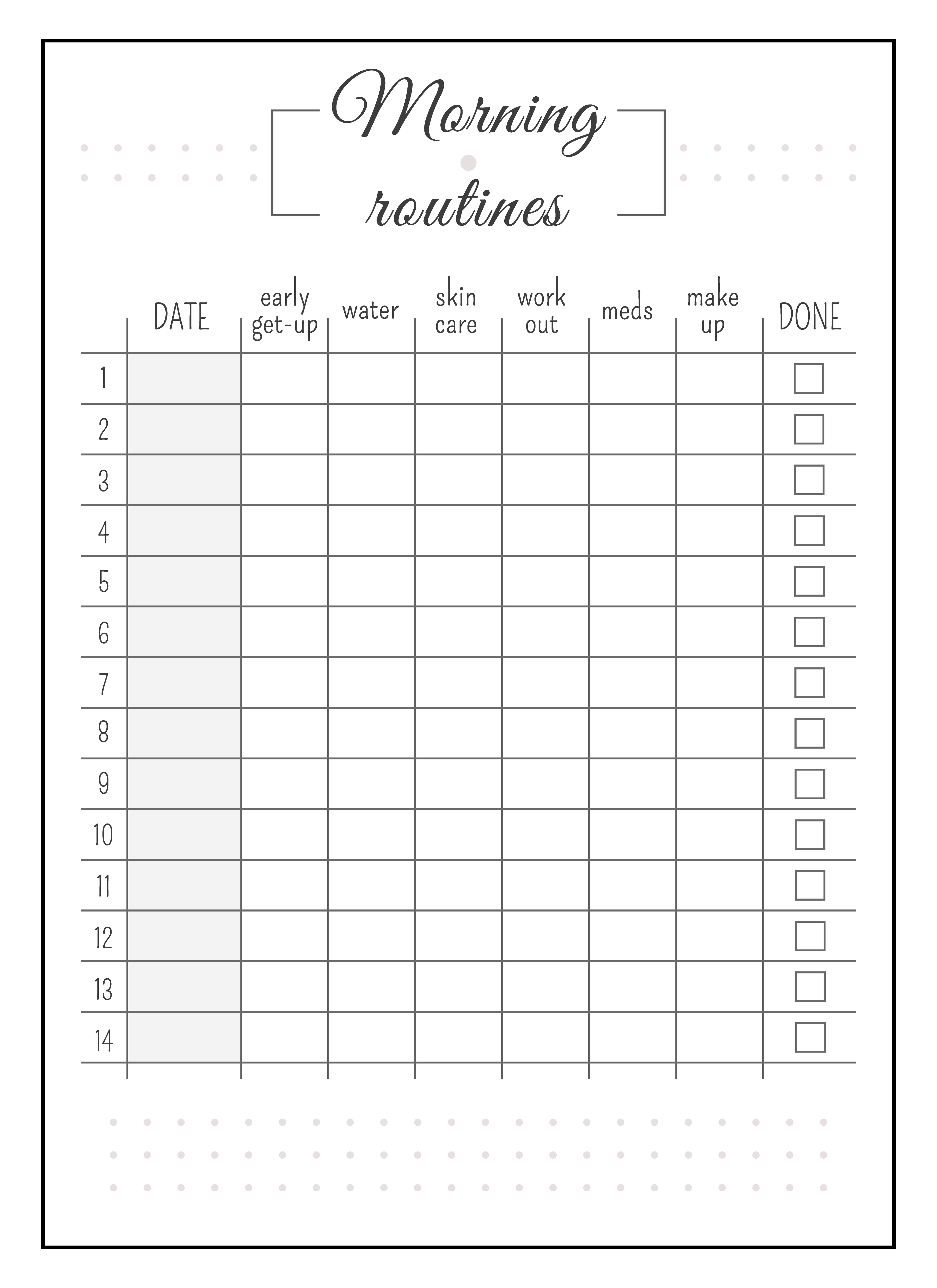Daily routine minimalist planner page design 1644086 Vector Art at Vecteezy Daily routine minimalist planner page design 1644086 Vector Art at Vecteezy
