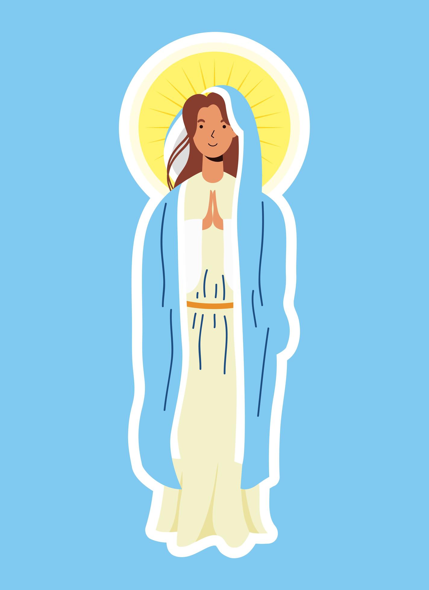 Miraculous Assumption Of The Virgin Mary 1735660 Vector Art At Vecteezy