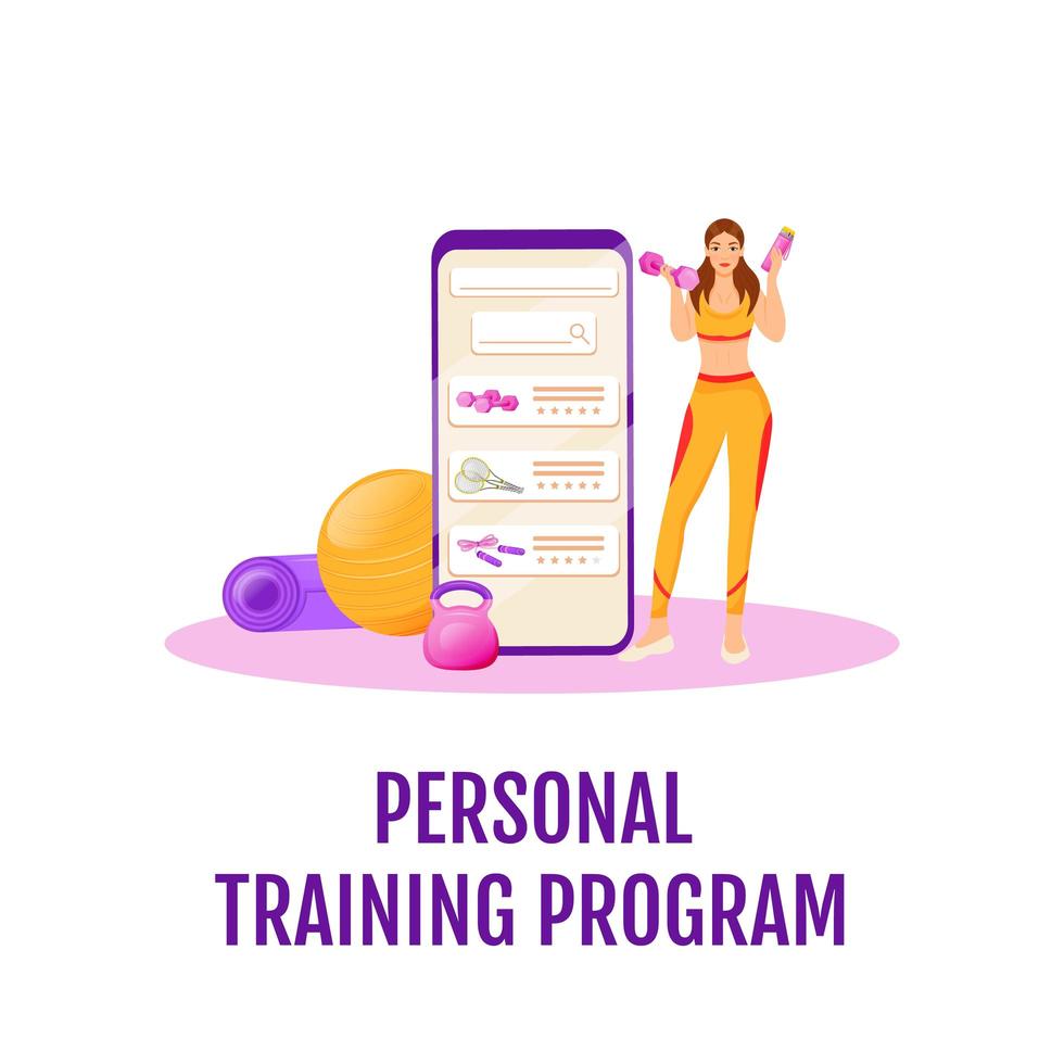 Personal training program 1736412 Vector Art at Vecteezy