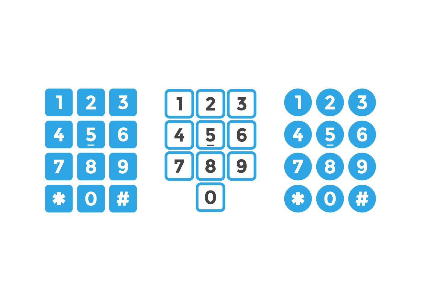 Numeric Keypad Button Graphic Template 1741907 Vector Art At Vecteezy