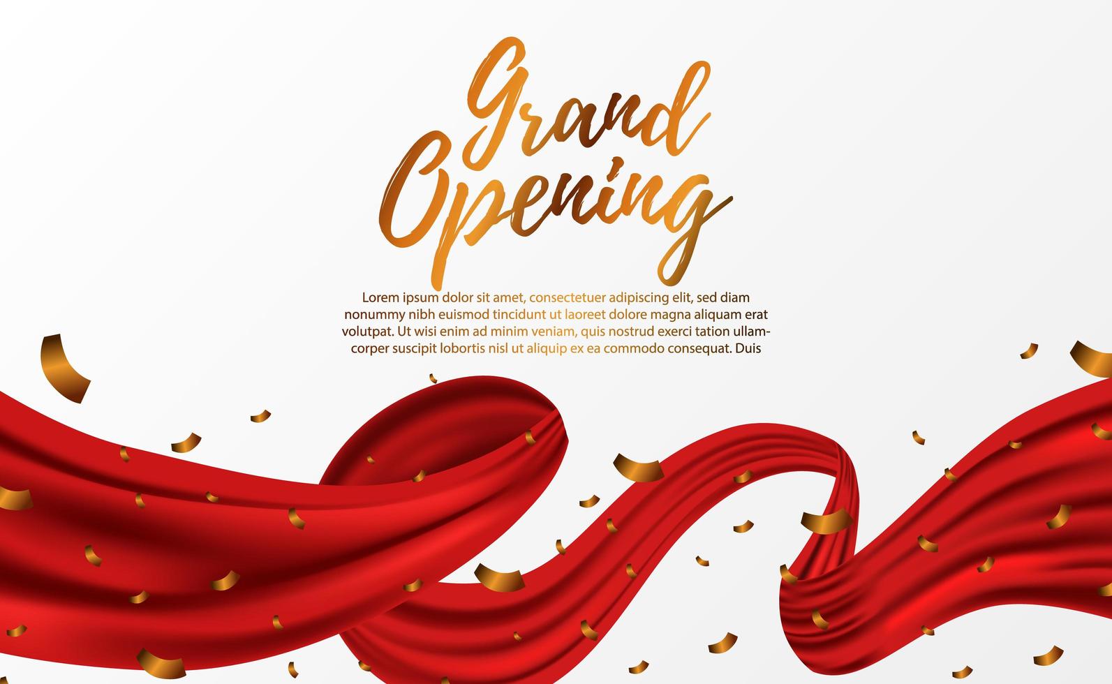 Grand Opening ceremony party template with golden confettio 1750588 ... Grand Opening ceremony party template with golden confettio 1750588 ...