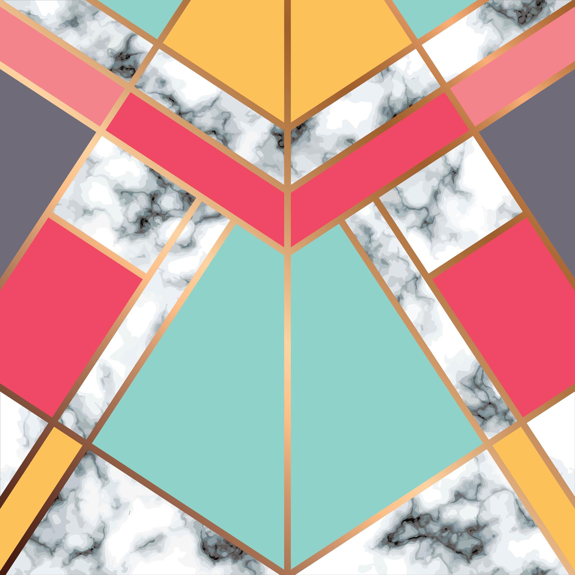 Marble texture design with golden geometric line 1762752 Vector Art at ...