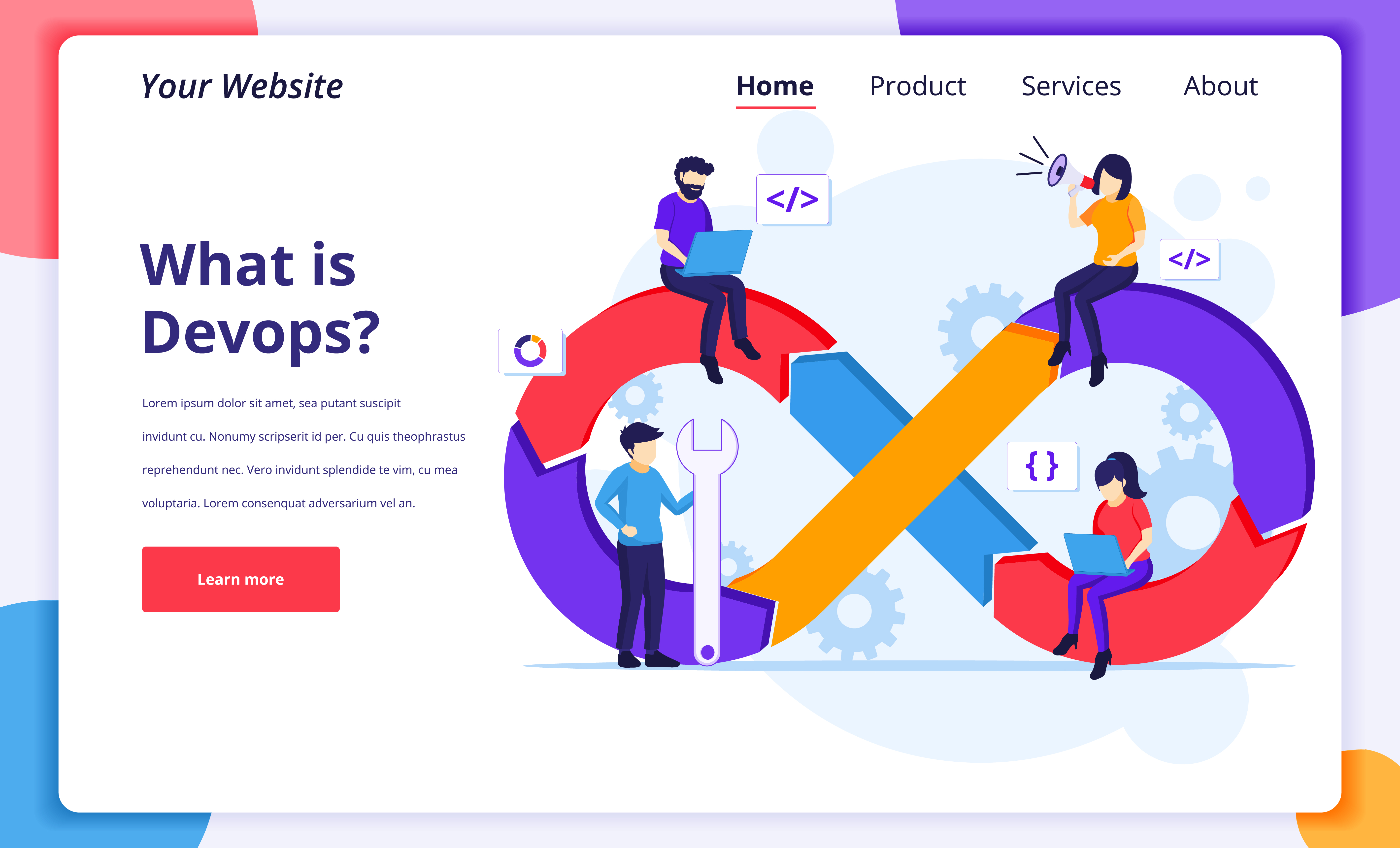 Programmers at work developing software 1776991 Vector Art at Vecteezy