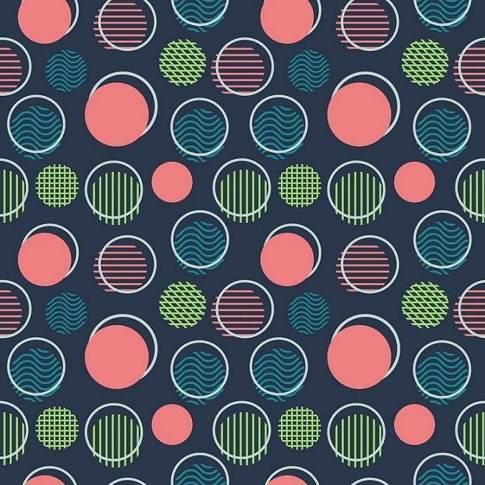 Abstract Circles Seamless Pattern 1782075 Vector Art at Vecteezy