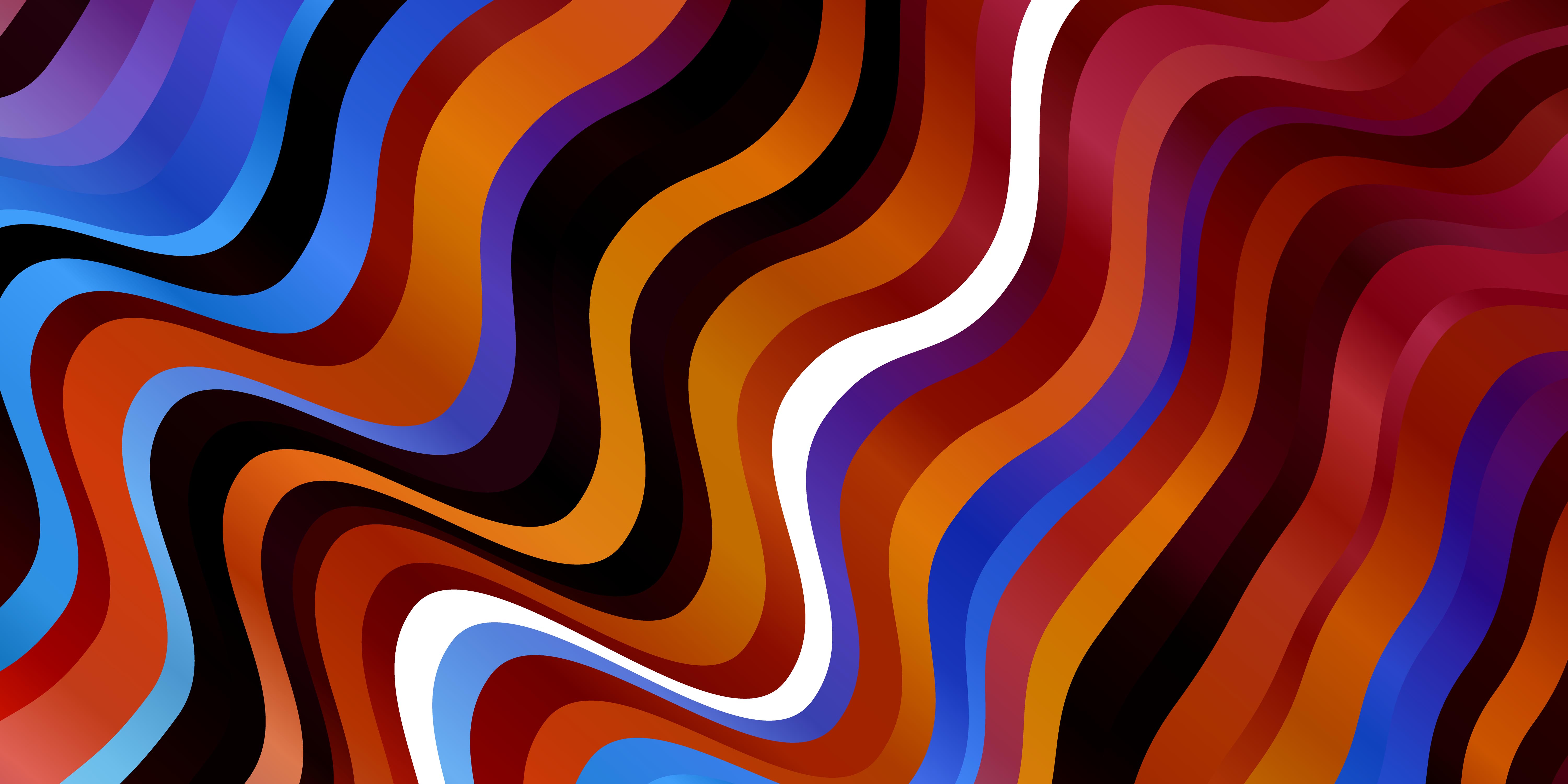 Light Multicolor Vector Backdrop With Bent Lines 1813121 Vector Art At Vecteezy