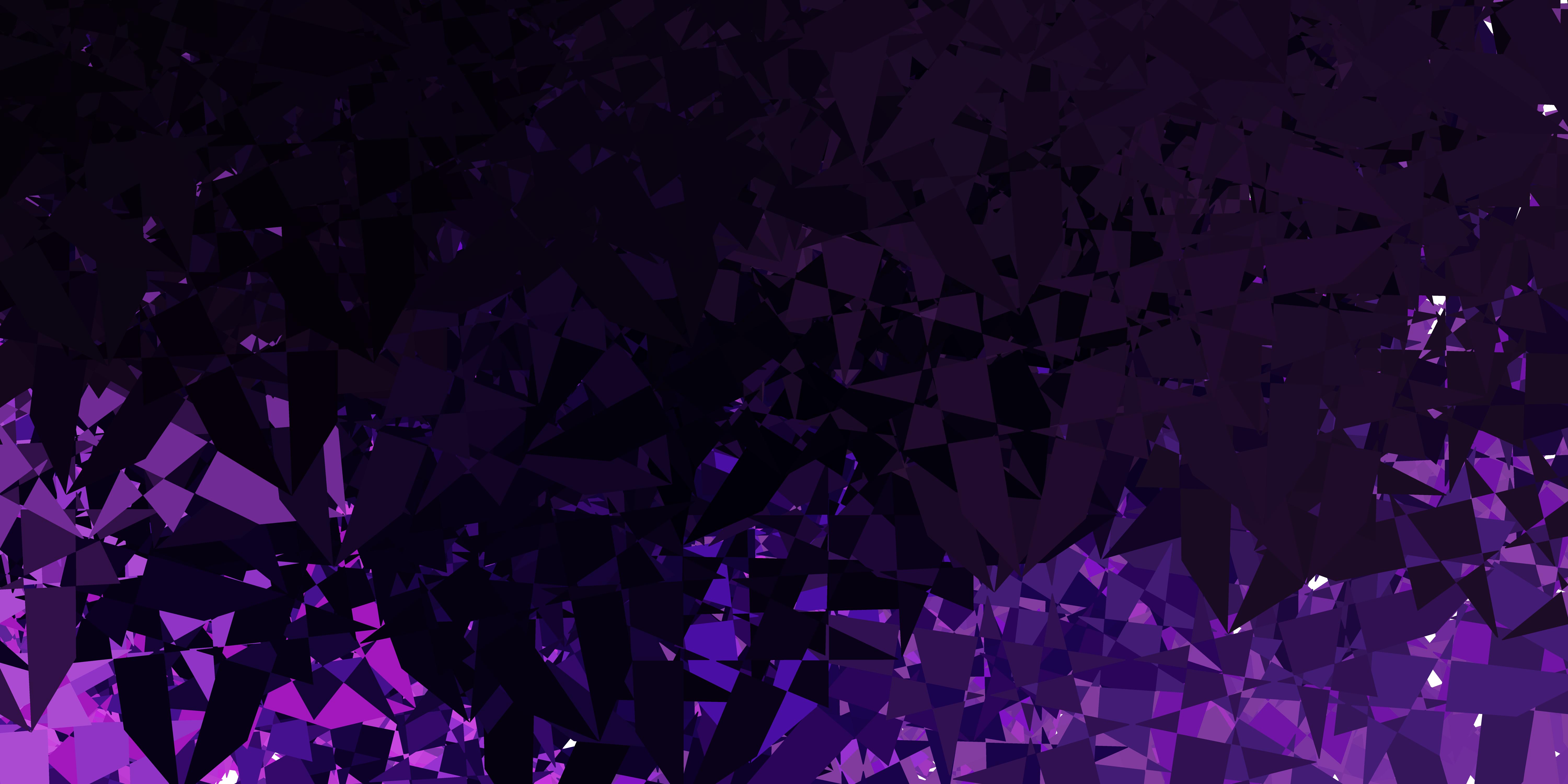 Dark Purple vector layout with triangle forms. 1821587 Vector Art at ...