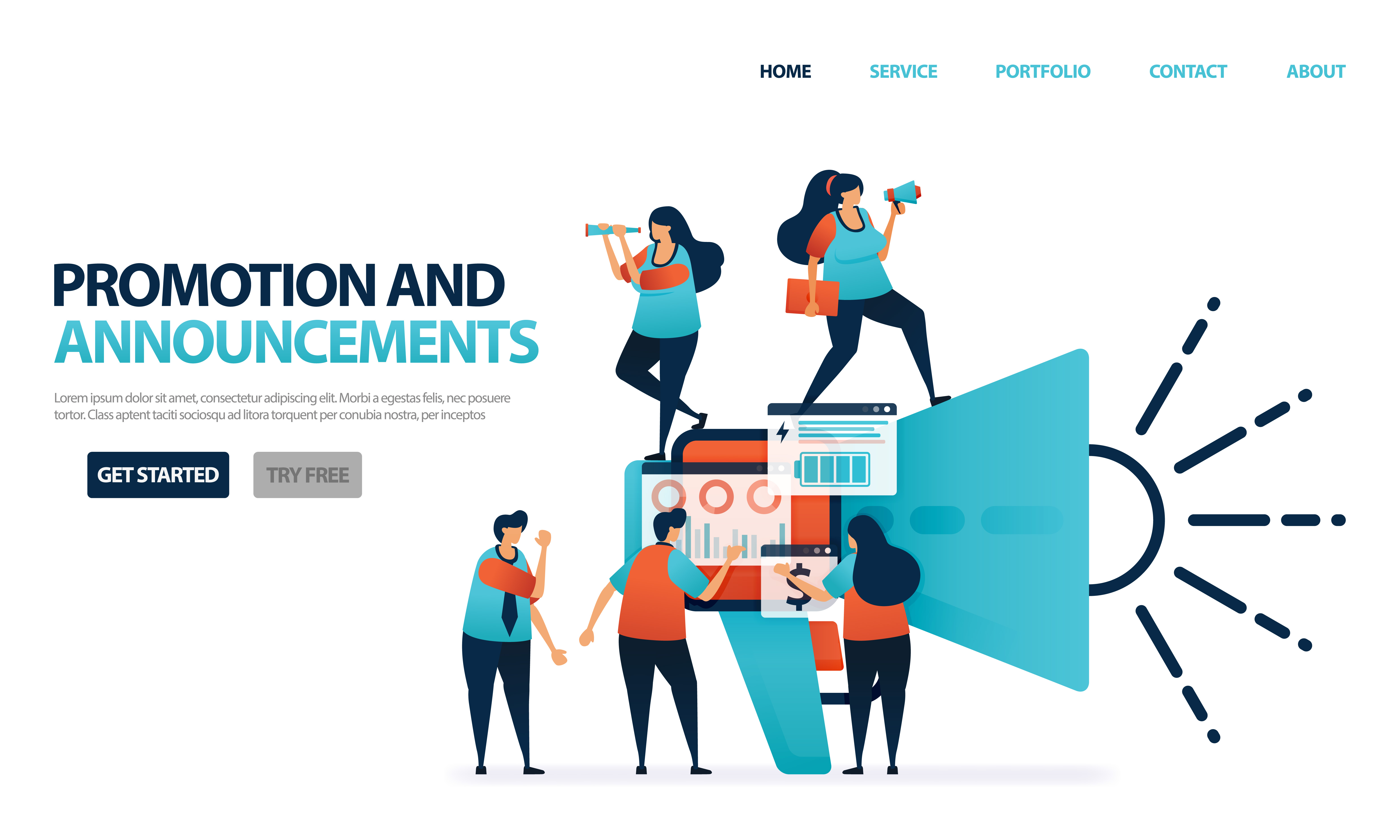 promotion and announcement for multi level marketing business. people ...