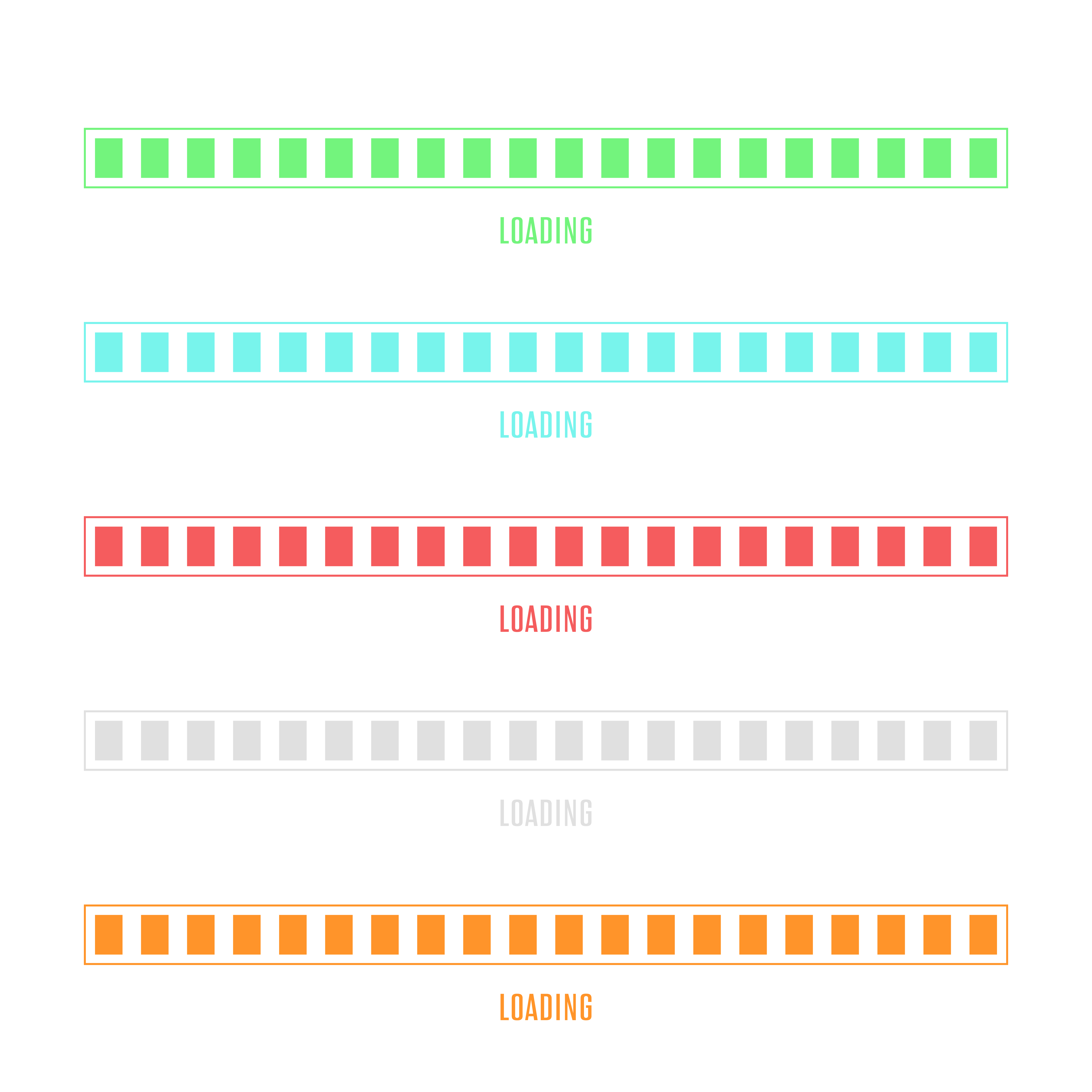 Loading bar set 1838197 Vector Art at Vecteezy